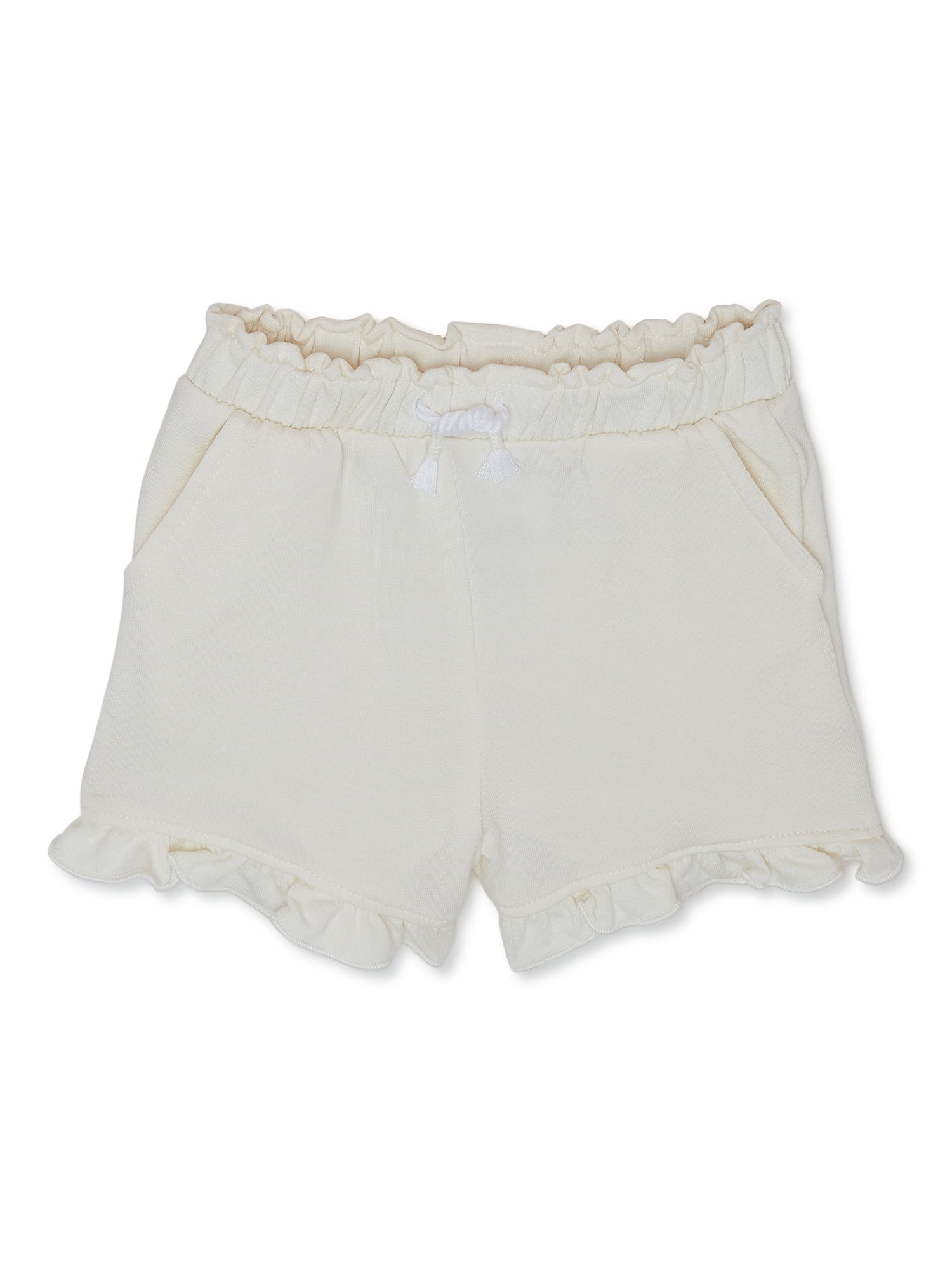 Garanimals Baby Girl French Terry Ruffle Shorts, Sizes 0-24 Months ...