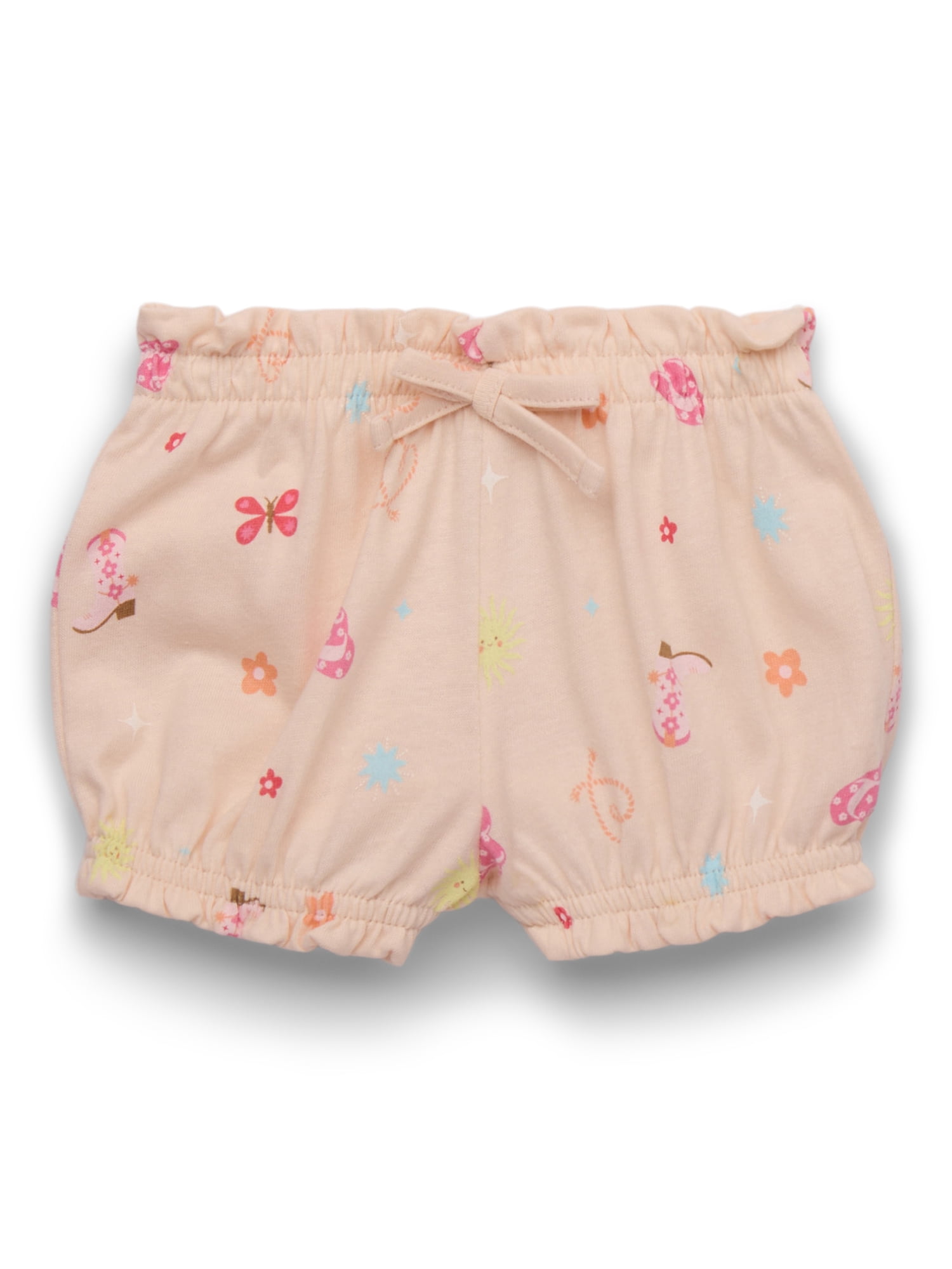 Garanimals Baby Girl Print Ruffle Bubble Shorts - Walmart.com