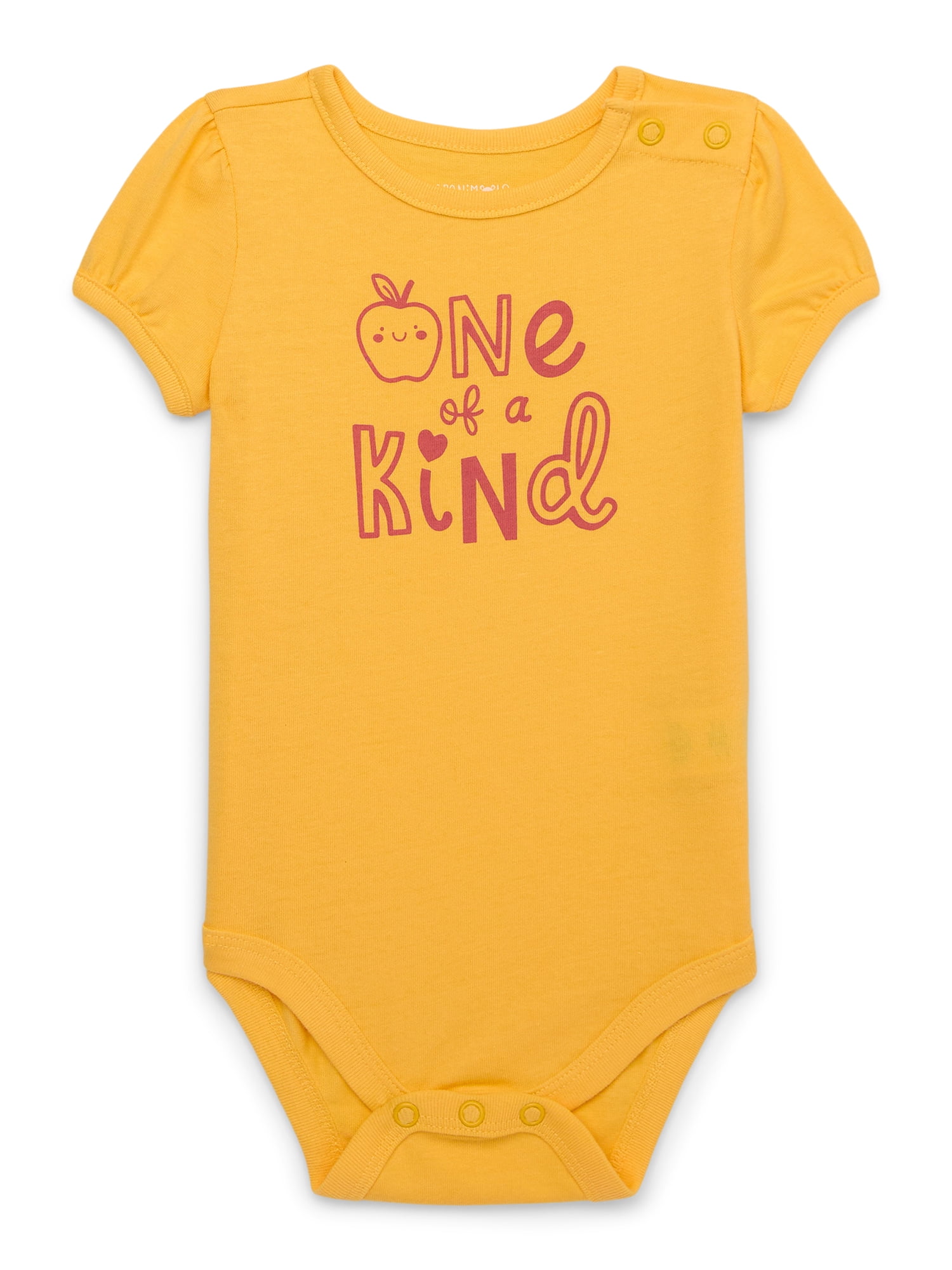Garanimals Baby Girl Puff Sleeve Bodysuit - Walmart.com