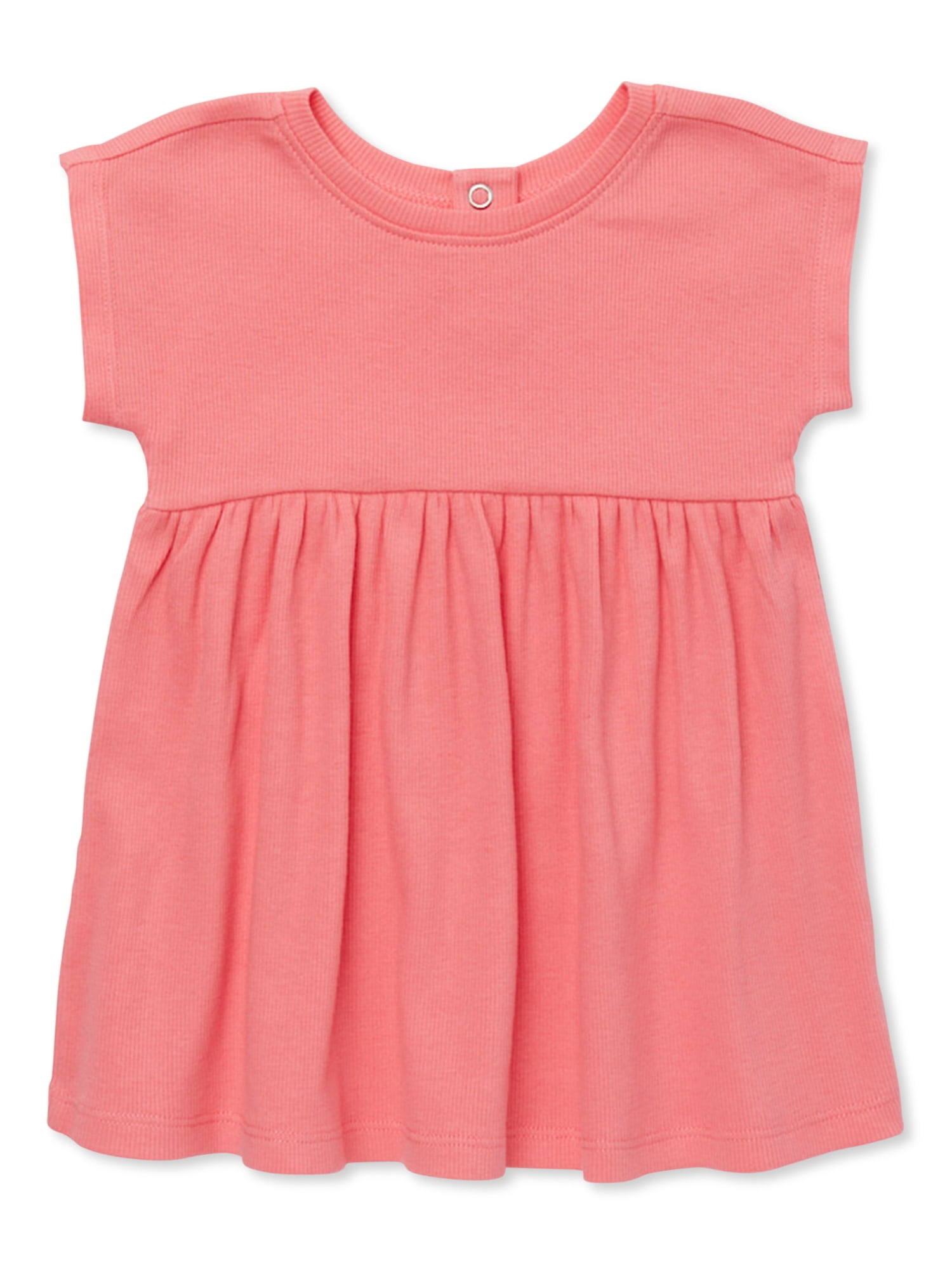 Garanimals Baby Girl Short Sleeve Solid Dolman Dress, Sizes 0-24 Months ...