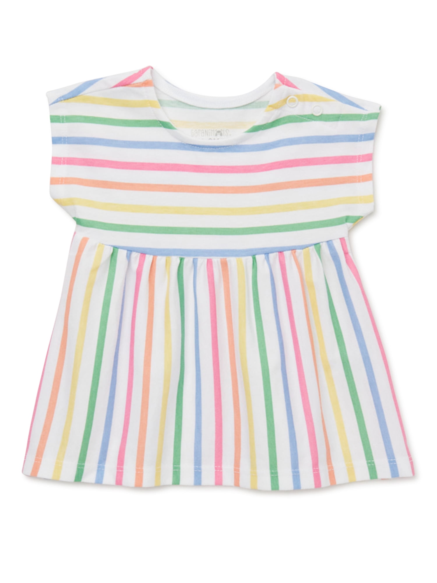 Garanimals Baby Girl Stripe Dolman Tunic Top, Sizes 0-24 Months ...