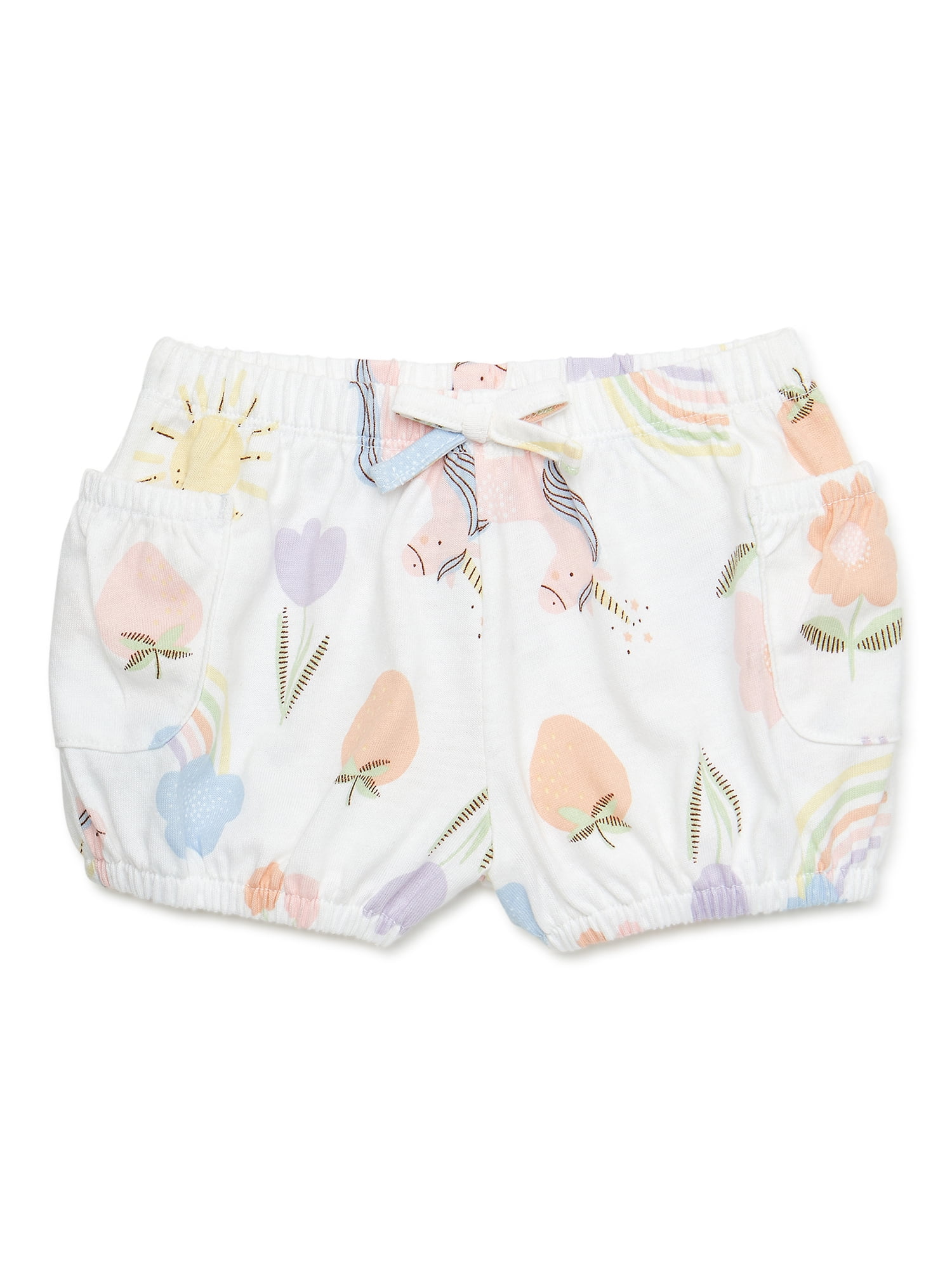Garanimals Baby Girls Print Bubble Shorts, Sizes 0-24 Months - Walmart.com