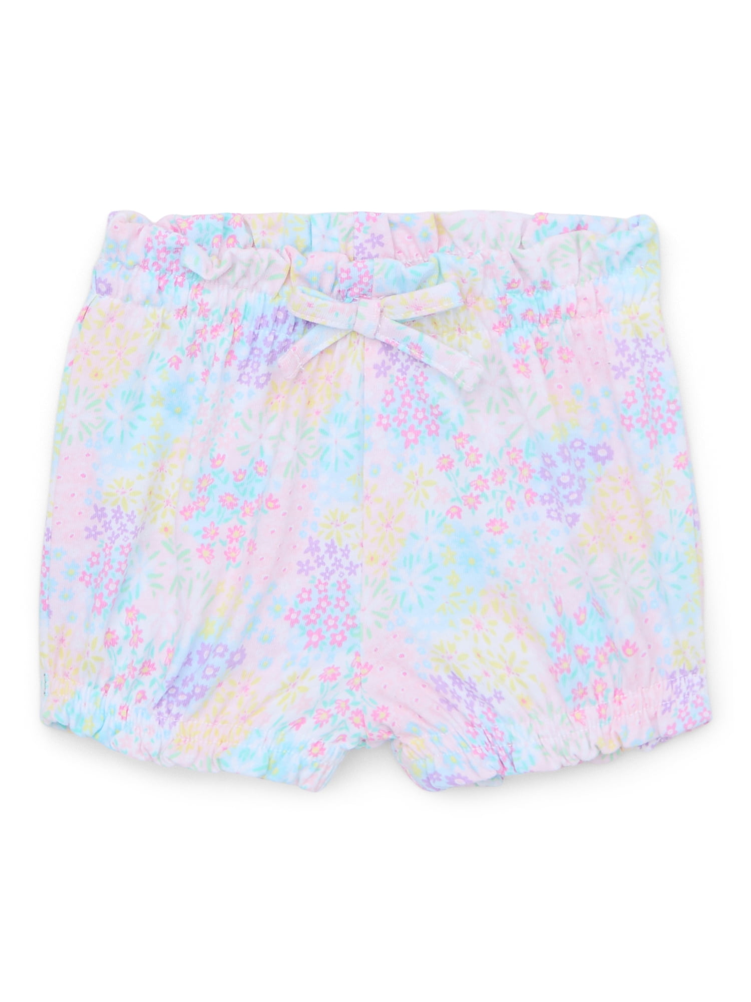Garanimals Baby Girl Print Ruffle Bubble Shorts, Sizes 0-24 Months ...
