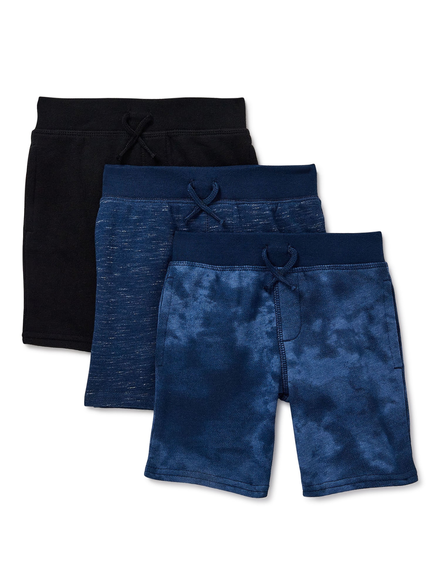Garanimals Baby and Toddler Boy French Terry Shorts Multipack, 3-Pack ...