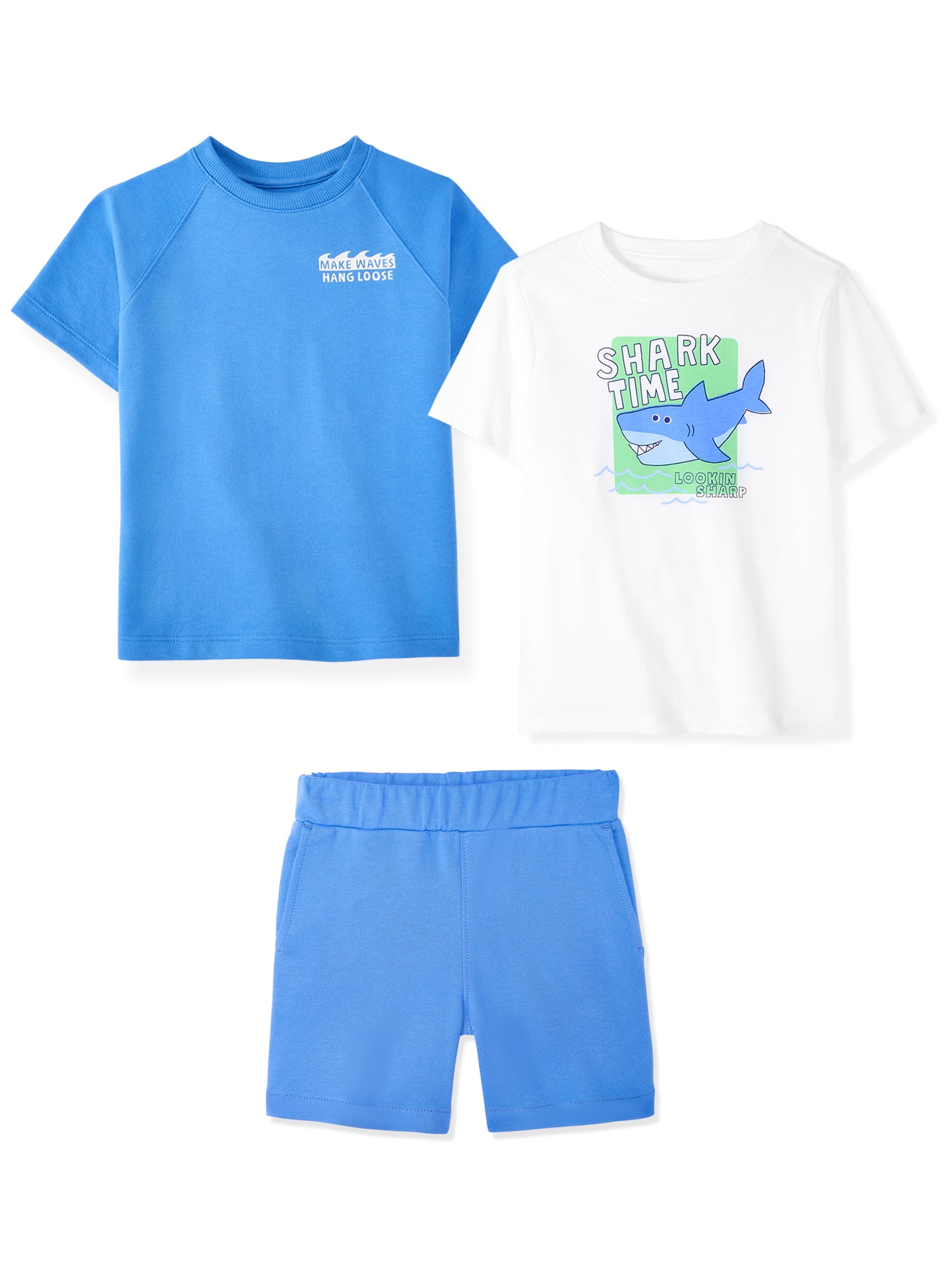 Garanimals Newborn, Baby & Toddler Boy Cotton 3-Piece Set, Graphic T ...