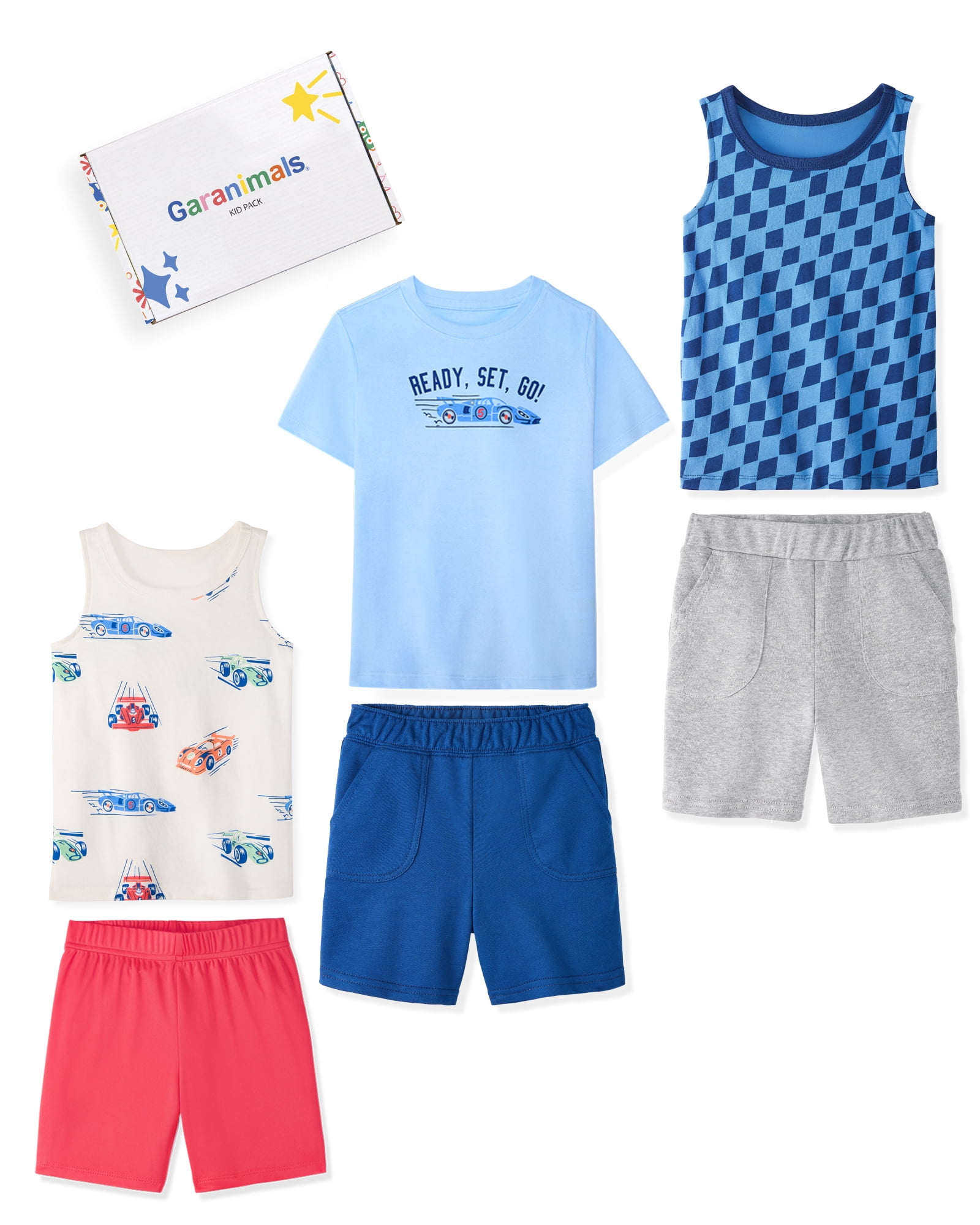 Garanimals Newborn, Baby & Toddler Boy Cotton 6-Piece Outfit Sets ...