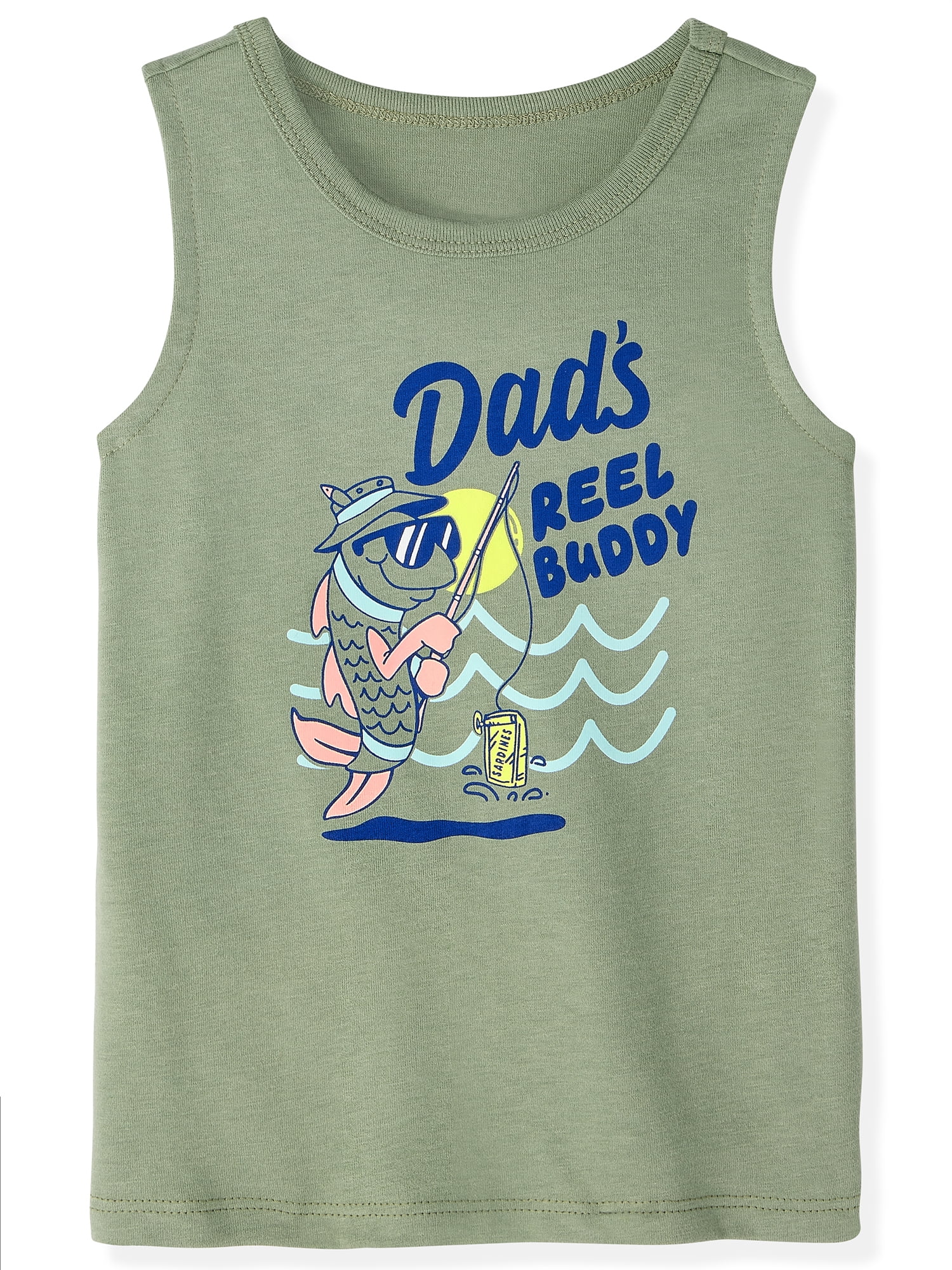 Garanimals Newborn, Baby & Toddler Boy Cotton Graphic Tank Top, Sizes 0 ...