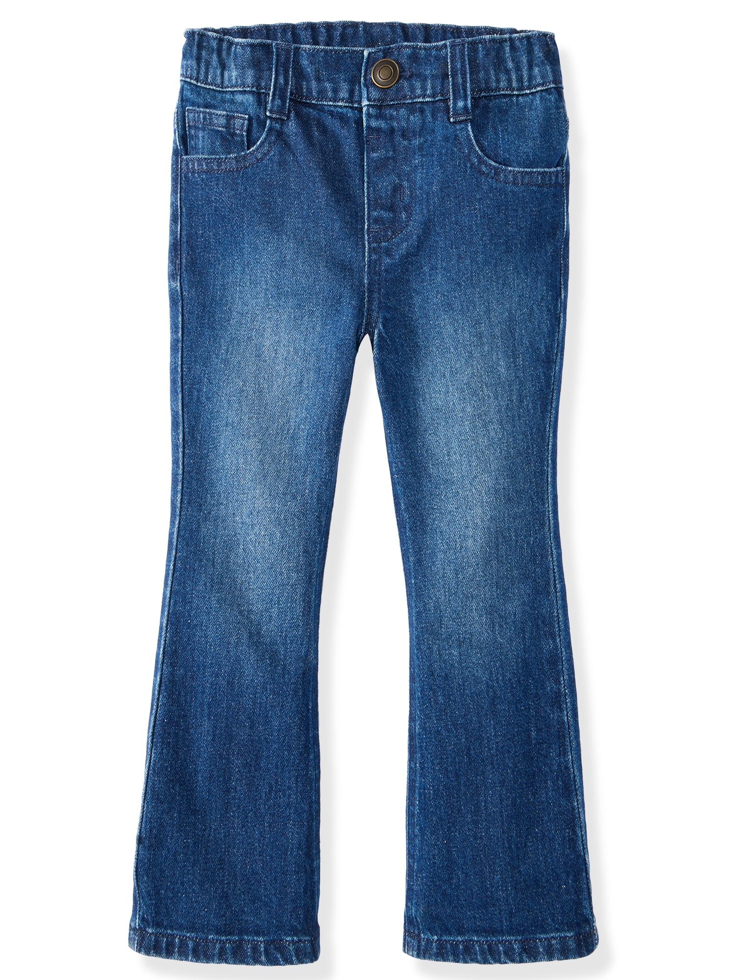 Garanimals Newborn, Baby & Toddler Girls Flare Leg Jeans, Sizes 0-6T ...
