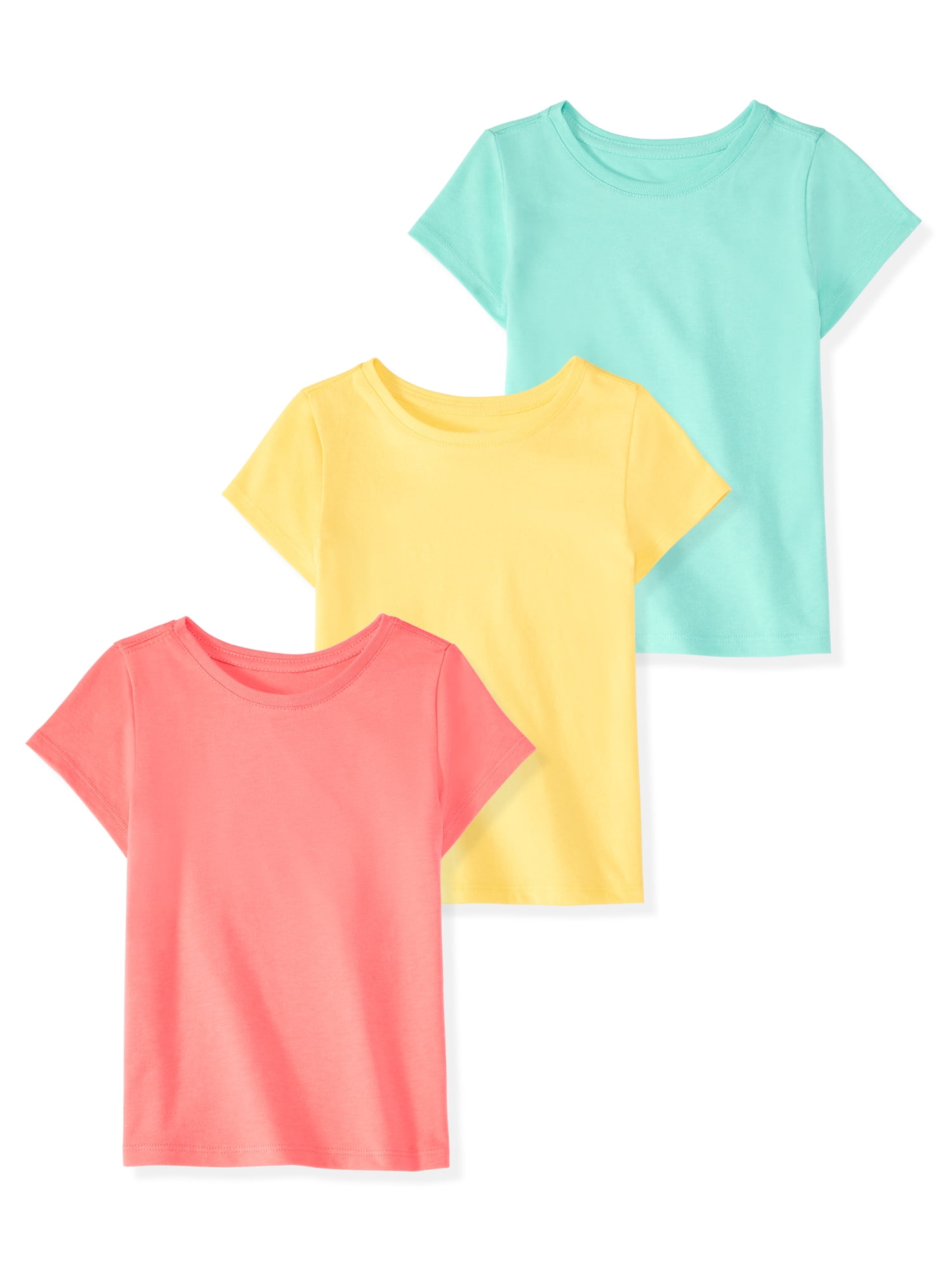Garanimals Newborn, Baby & Toddler Girl Cotton Short-Sleeve Solid T ...