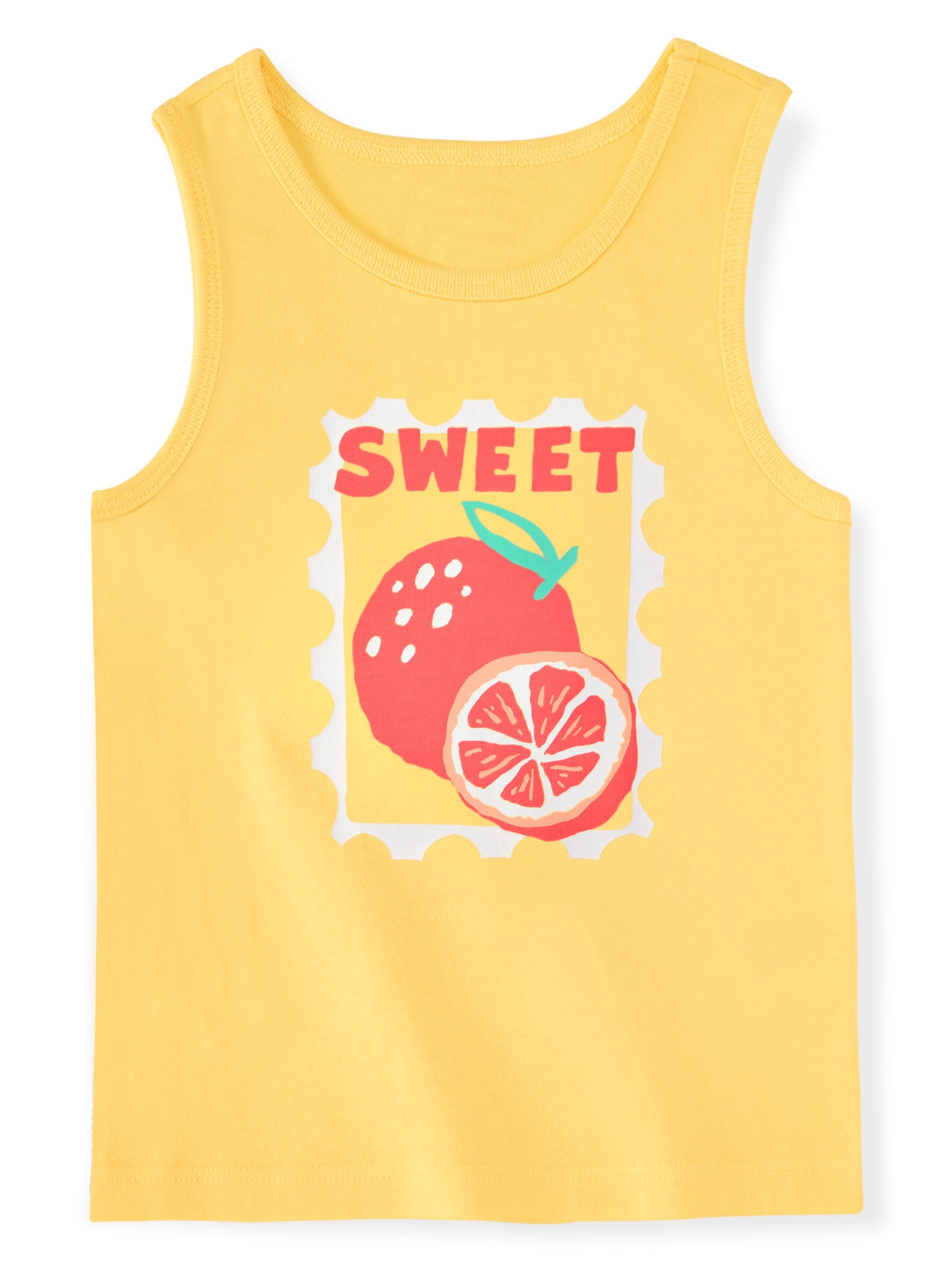 Garanimals Newborn, Baby & Toddler Girl Cotton Graphic Tank Top, Sizes ...