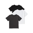 Garanimals Boy's Basic Crew Neck Short Sleeve T-Shirt, 3 Pack - Walmart.com