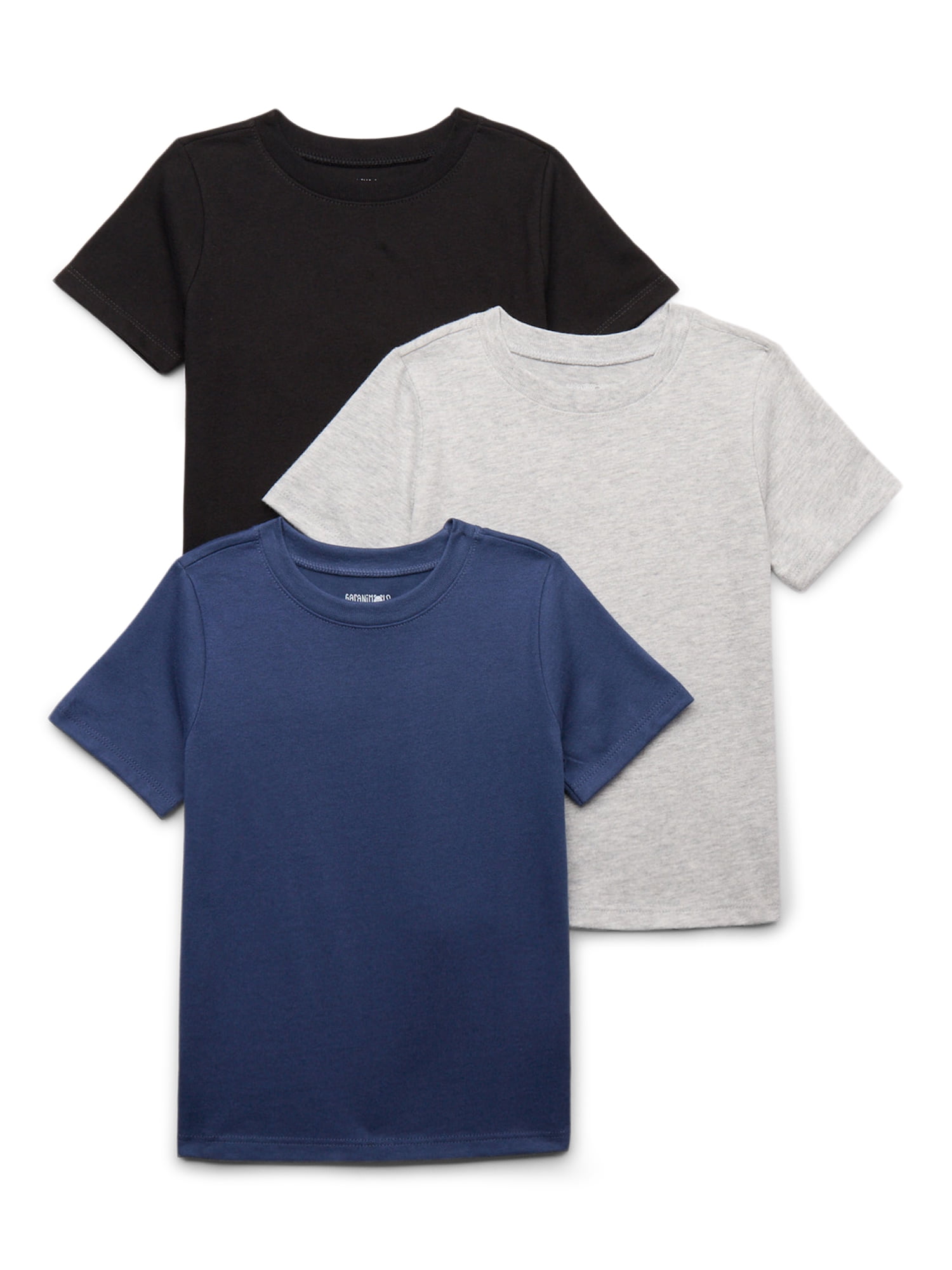 Garanimals Toddler Boy Core Short Sleeve T-Shirts Multipack, 3-Pack ...