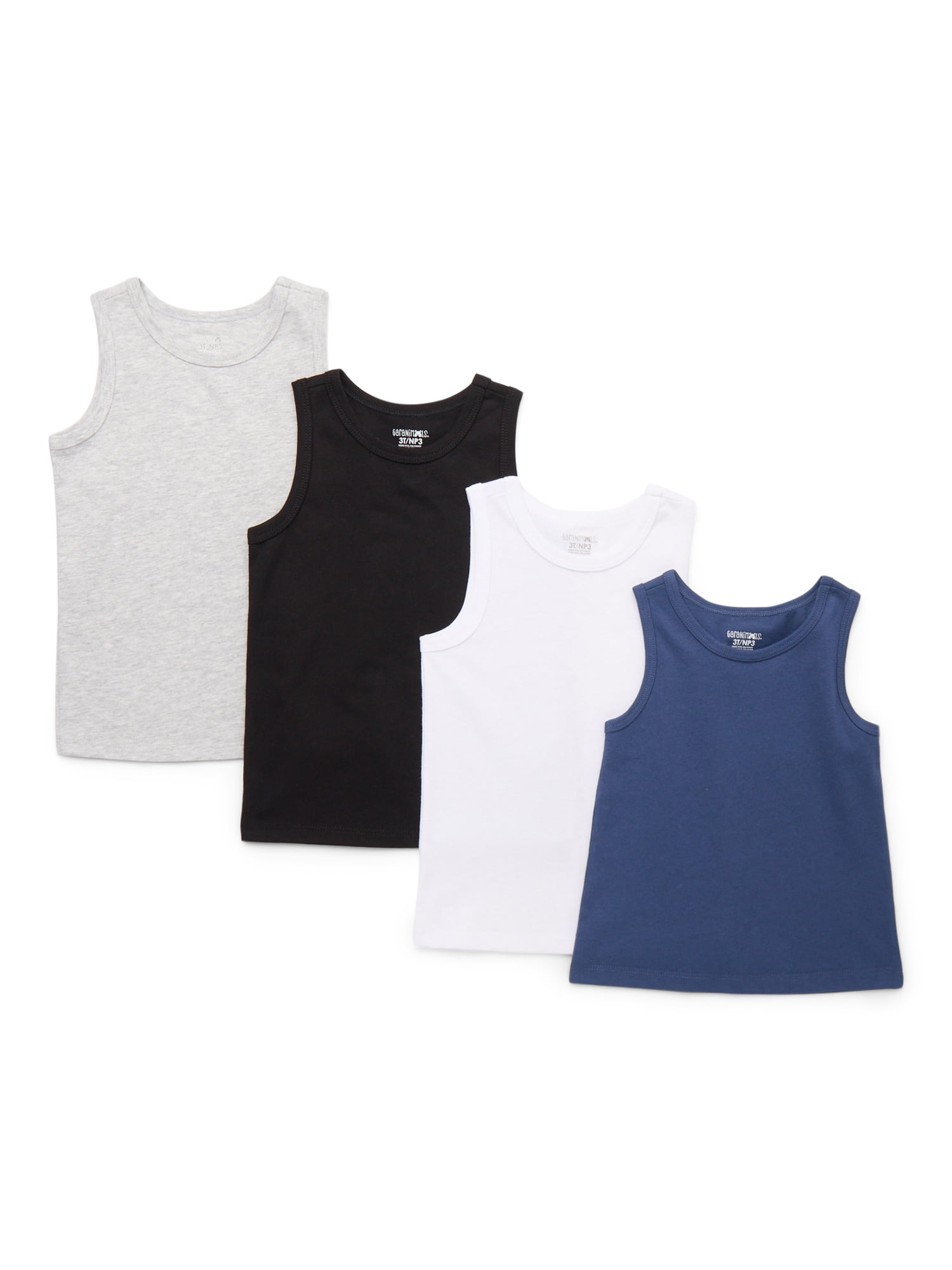 Garanimals Toddler Boy Dotcom Exclusive Tanks Multipack, 4-Pack, Sizes ...