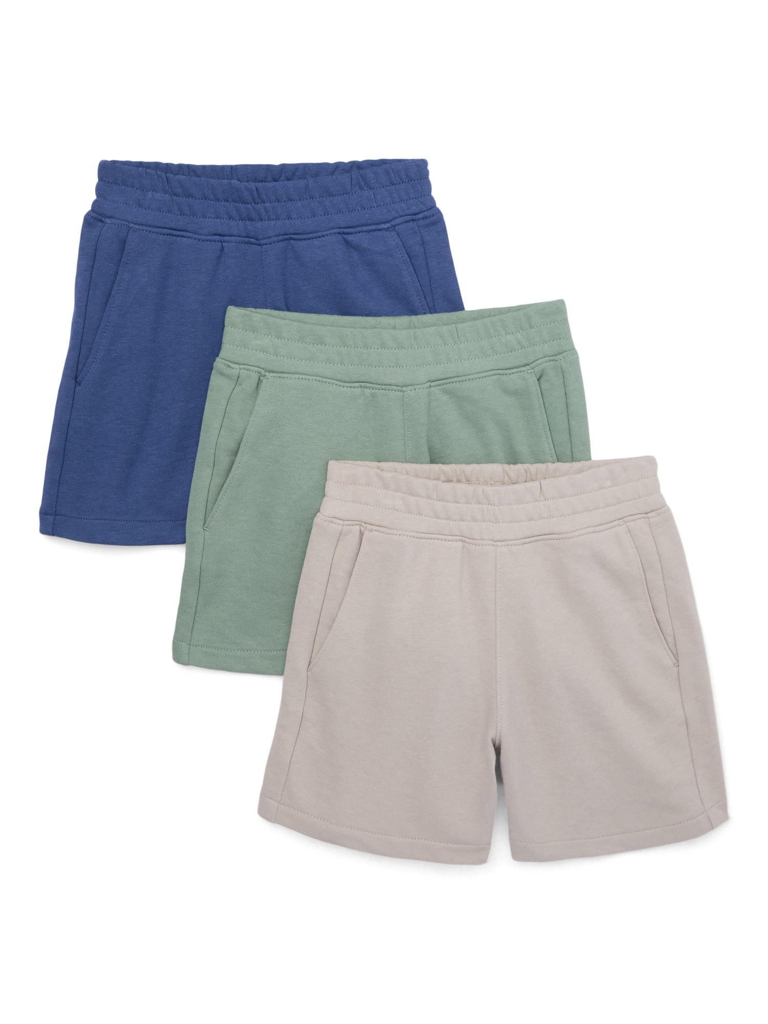 Garanimals Toddler Boy French Terry Shorts Multipack, 3-Pack, Sizes 18M ...