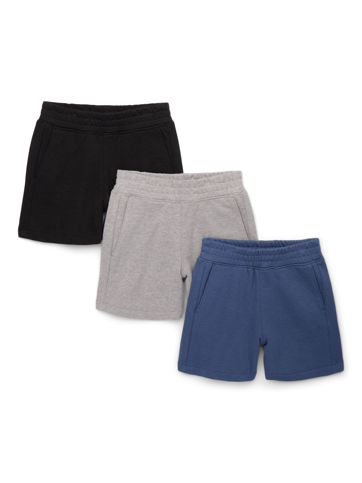 Garanimals Toddler Boy French Terry Shorts Multipack, 3-Pack, Sizes 18M ...