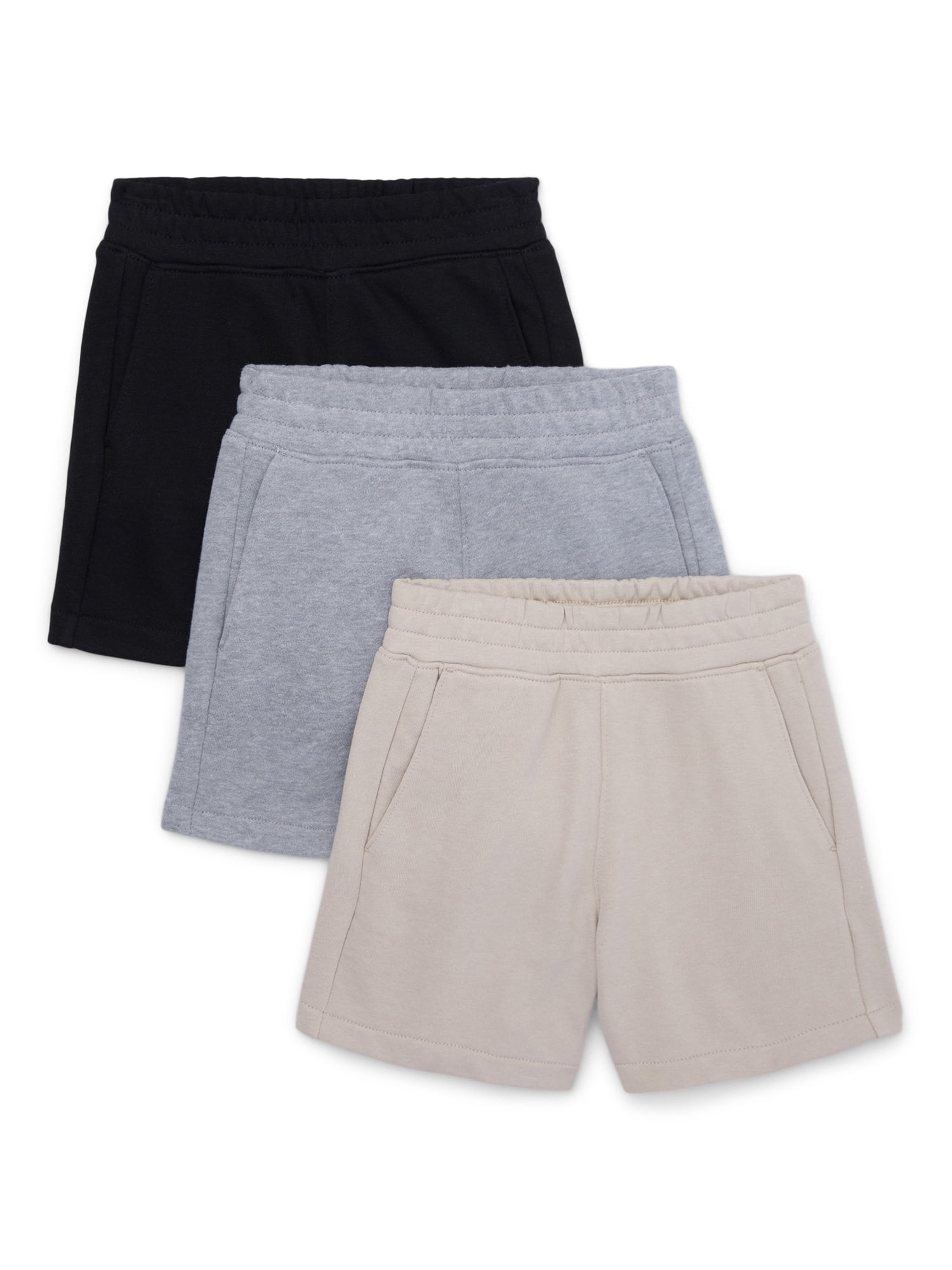 Garanimals Toddler Boy French Terry Shorts Multipack, 3-Pack, Sizes 18M ...