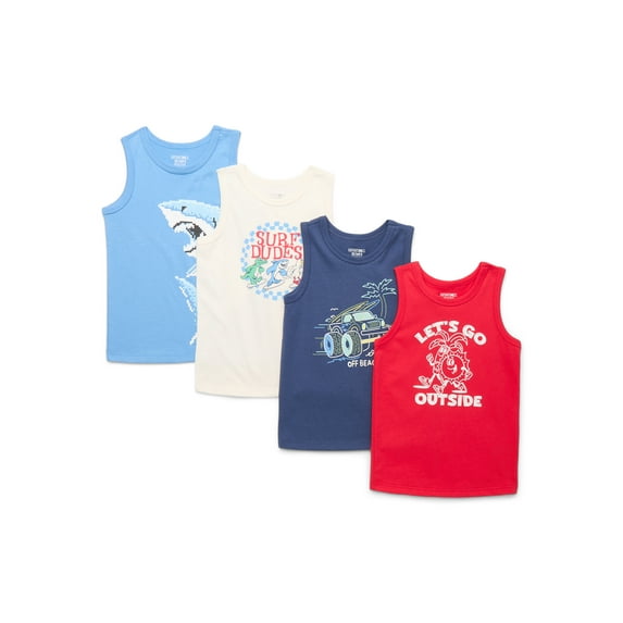 Garanimals Toddler Boy Graphic Tanks - Sleeveless Tank Tops - Walmart.com