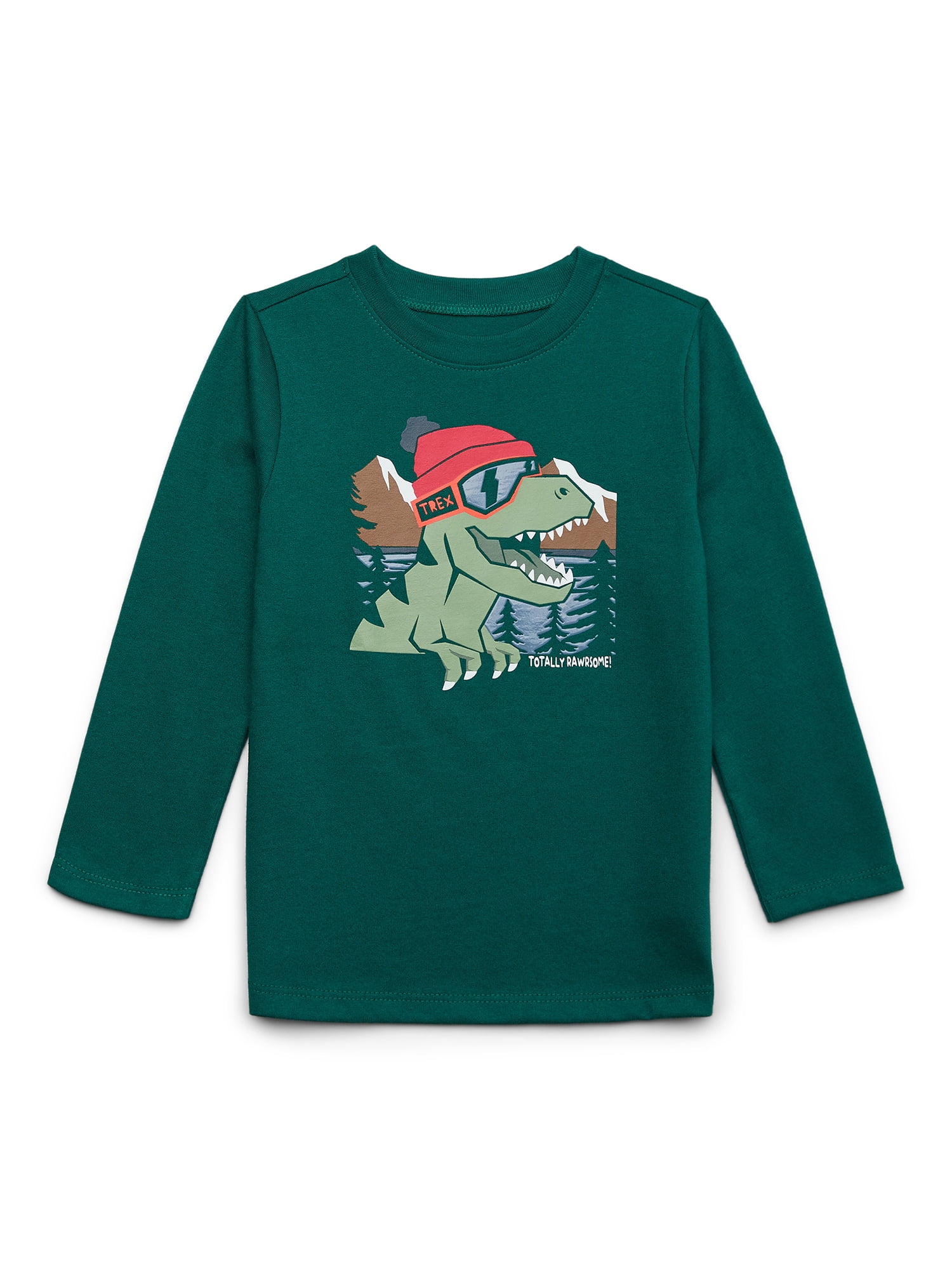 Garanimals Toddler Boy Holiday Graphic Tee Long Sleeves Sizes 18M-5T ...