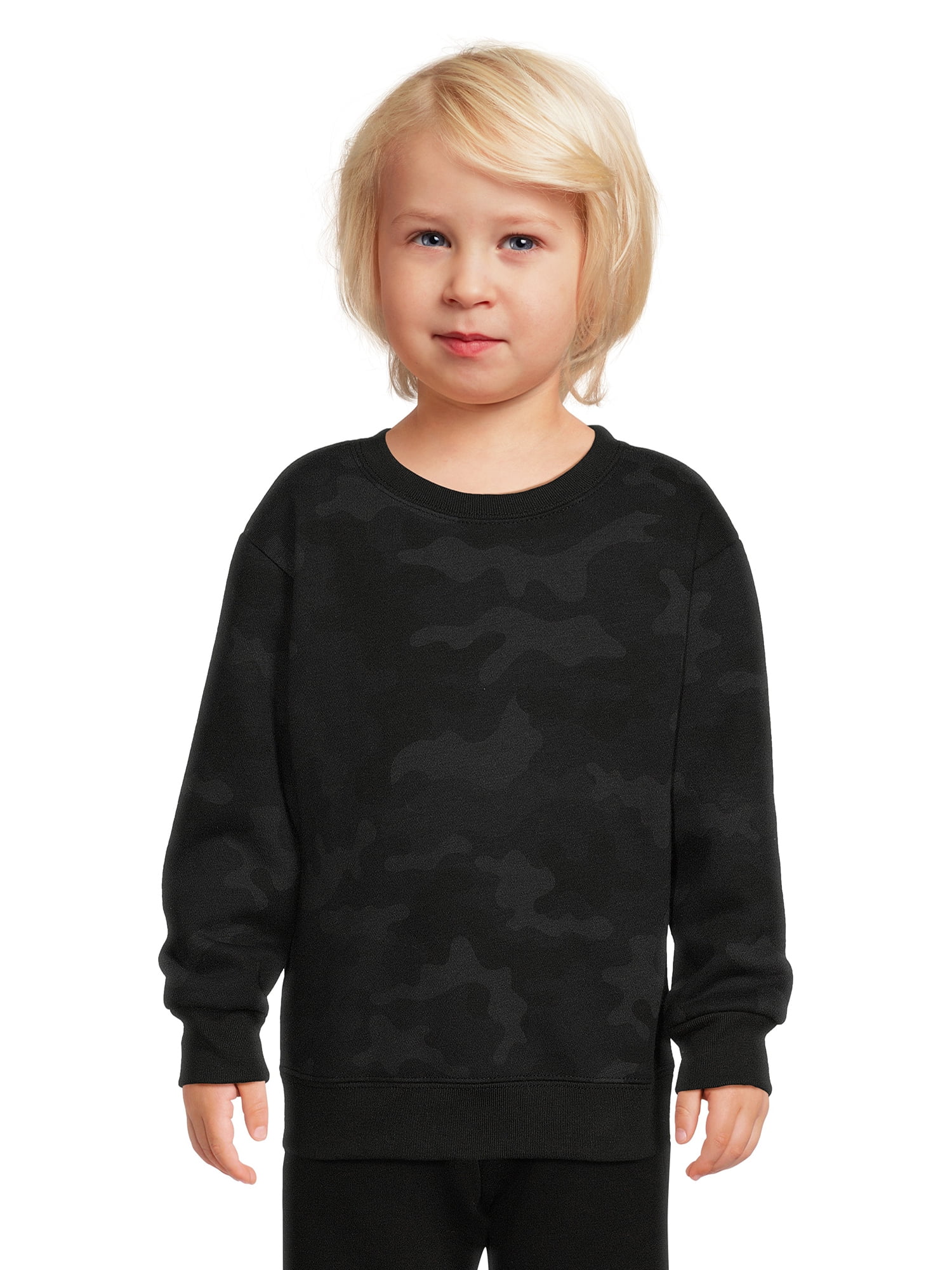 Garanimals Toddler Boy Long Sleeve Print Fleece Sweatshirt, Sizes 2T-5T ...