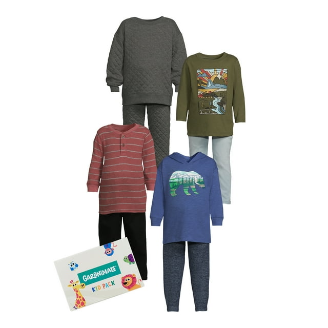 Garanimals Toddler Boy Mix and Match Outfit Set, 8-Piece, Sizes 12M-5T ...