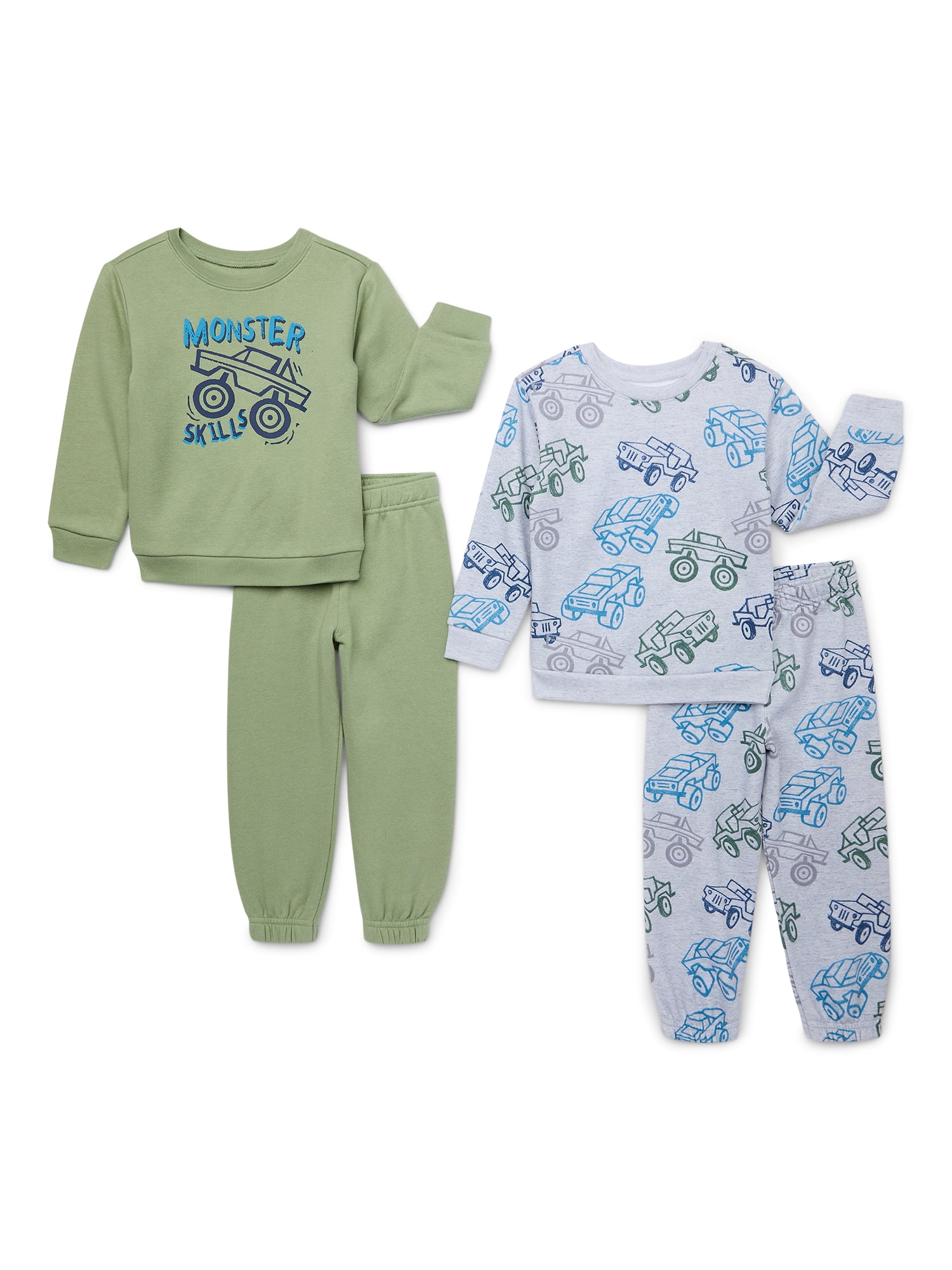 Garanimals Toddler Boy Sweatshirt & Jogger Fleece Set, 2T-5T - Walmart.com