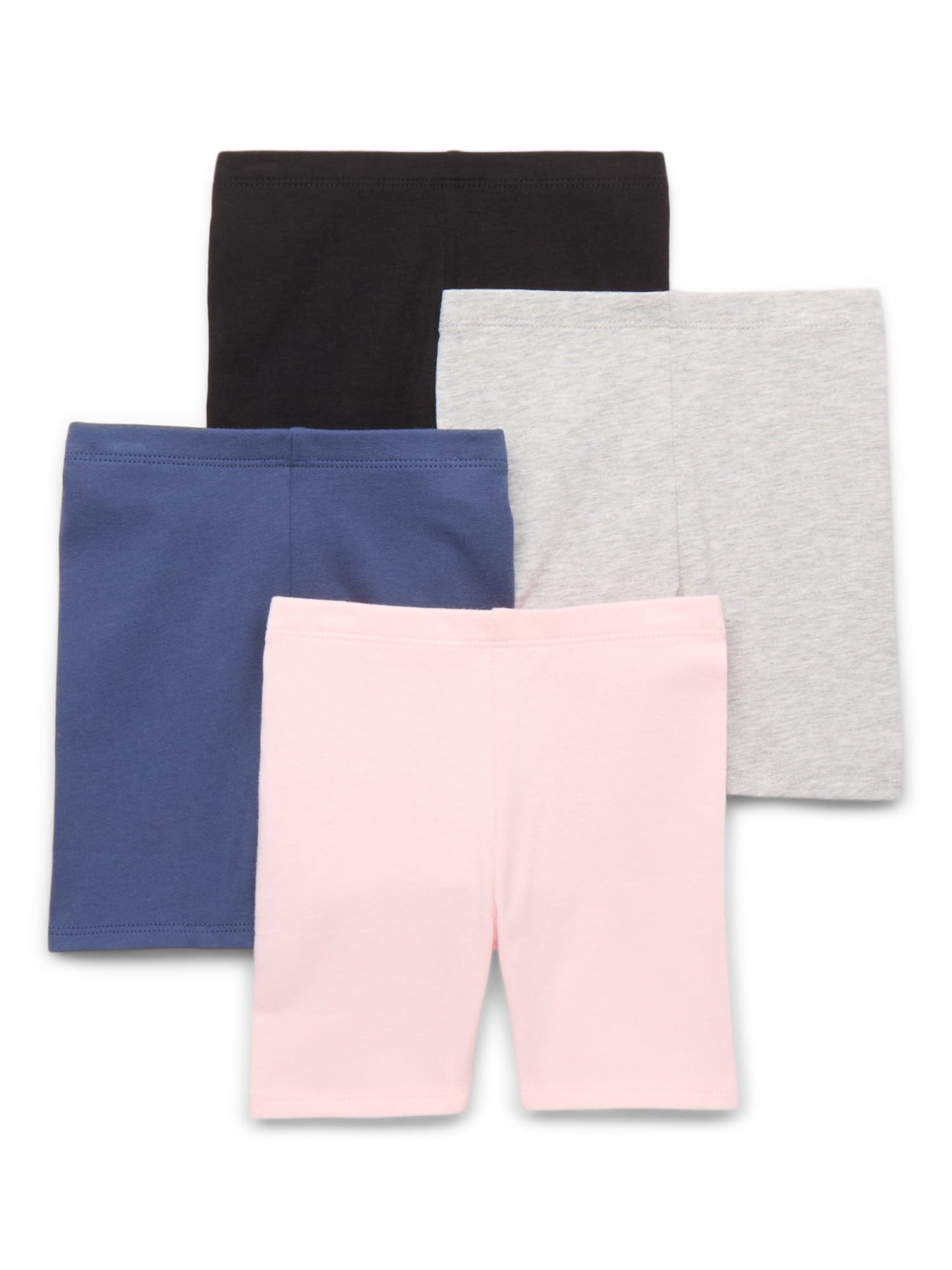 Garanimals Toddler Girl Core Jersey Biker Shorts Multipack, 4-Pack ...