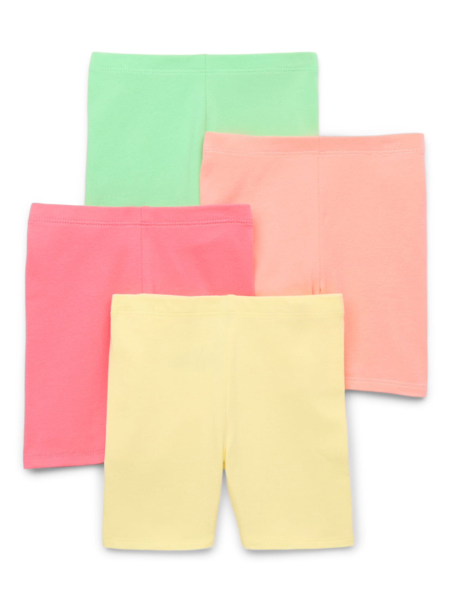 Garanimals Toddler Girl Core Jersey Biker Shorts Multipack, 4-Pack ...