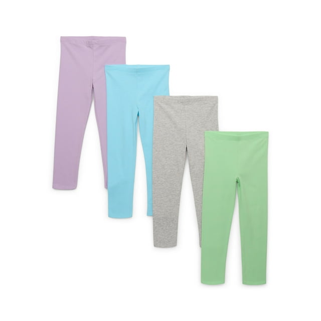 Garanimals Toddler Girl Core Jersey Leggings Multipack, 4-Pack, Sizes ...