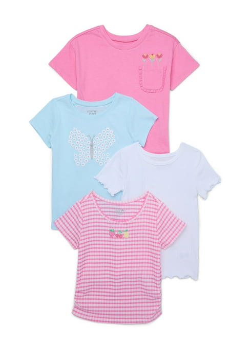 Garanimals Toddler Girl Core Jersey Tank Multipack, 4-Pack, Sizes 18M ...