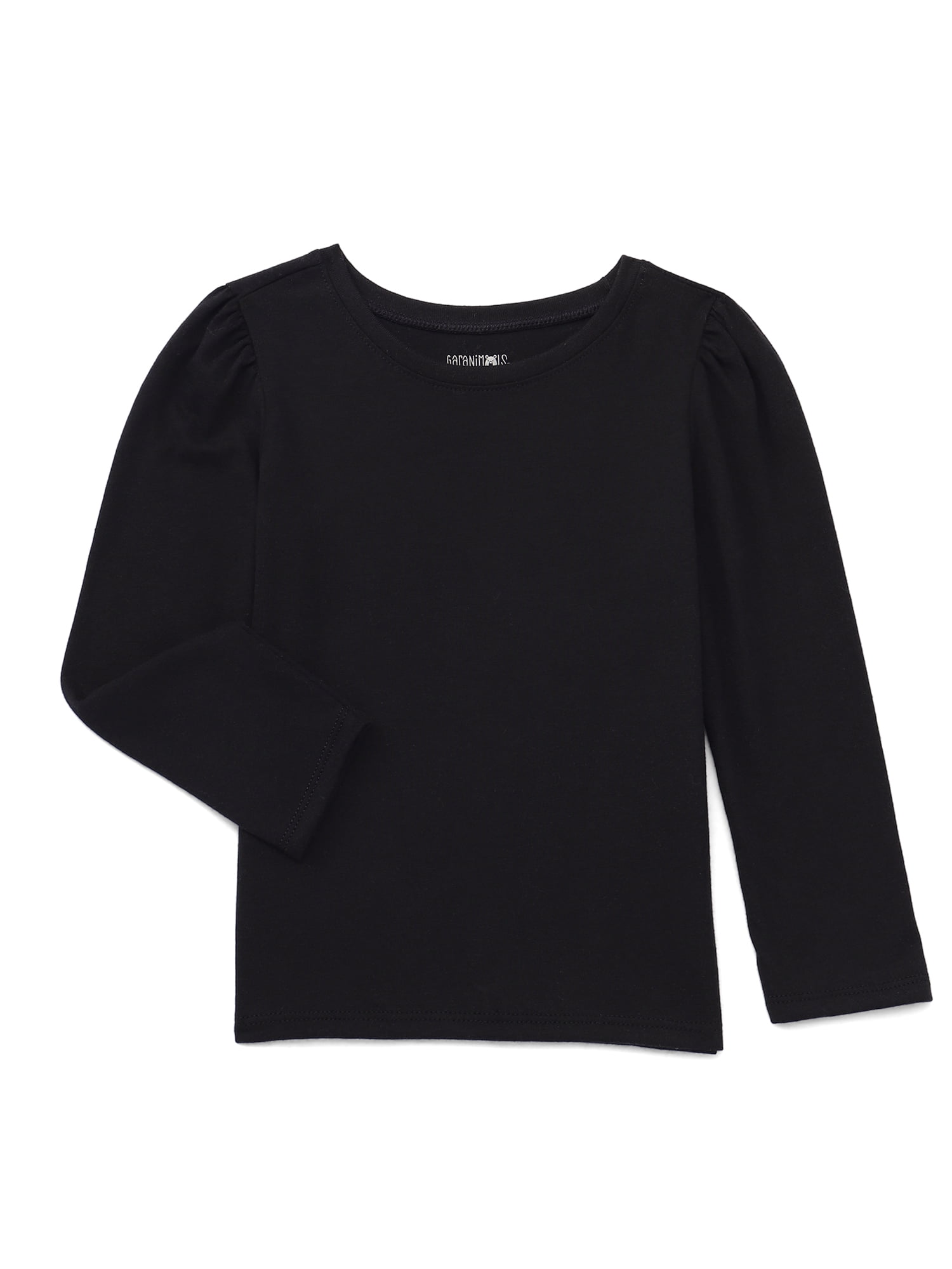 Garanimals Toddler Girl Long Puff Sleeve Solid T-Shirt, Sizes 18M-5T ...