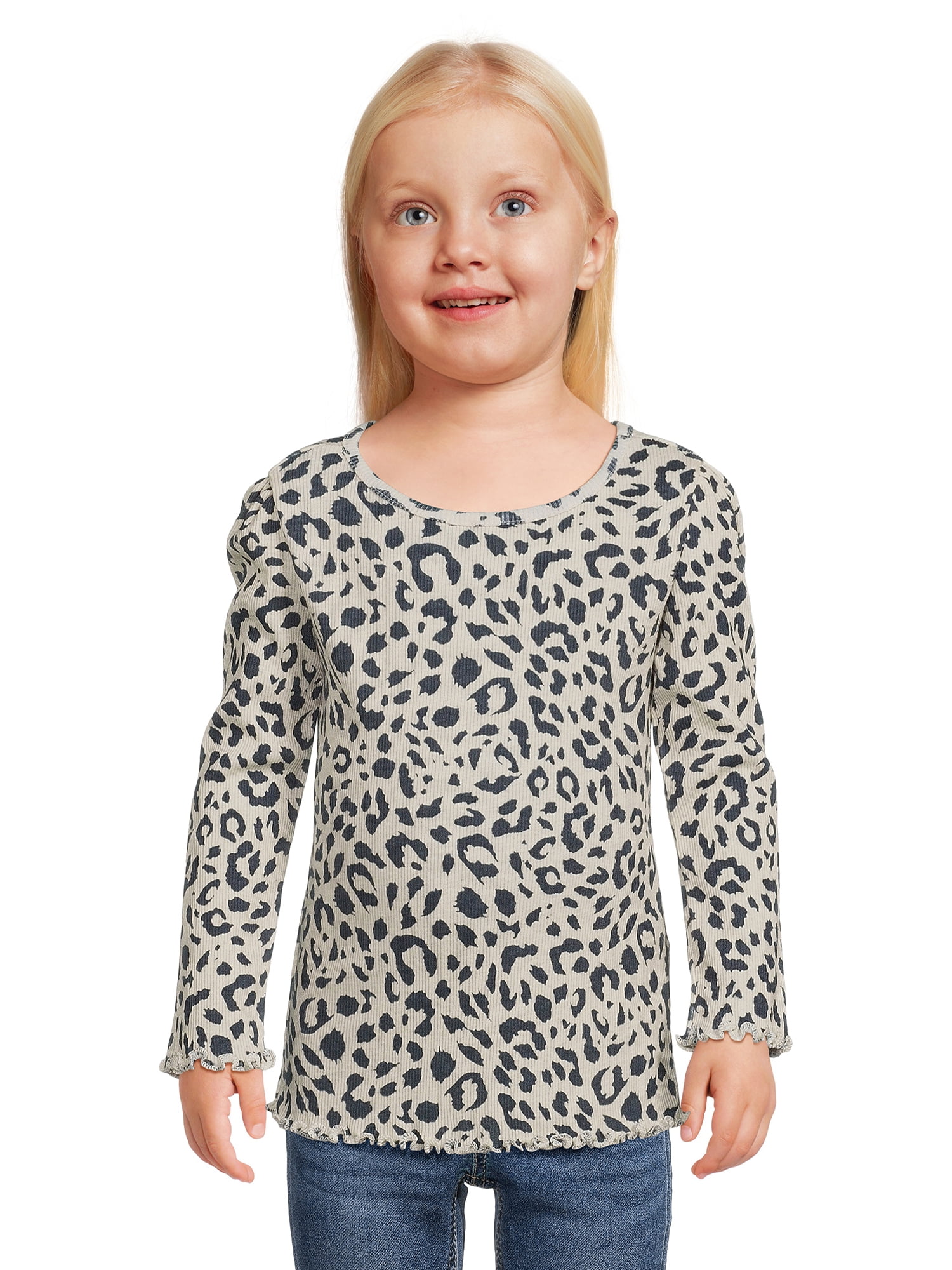 Garanimals Toddler Girl Ribbed Long Sleeve Top, Sizes 12M-5T - Walmart.com