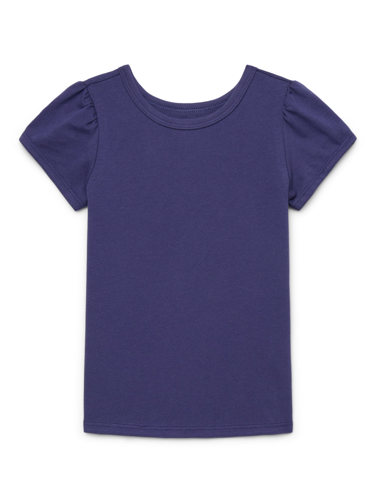Garanimals Toddler Girl Short Puff Sleeve Solid T-Shirt, Sizes 18M-5T ...