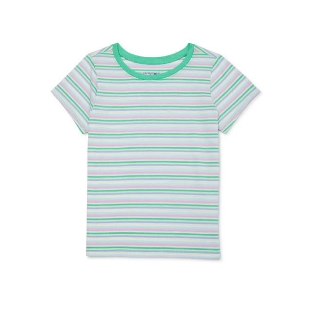 Garanimals Toddler Girl Short Sleeve Stripe T-Shirt, Sizes 18M-5T ...