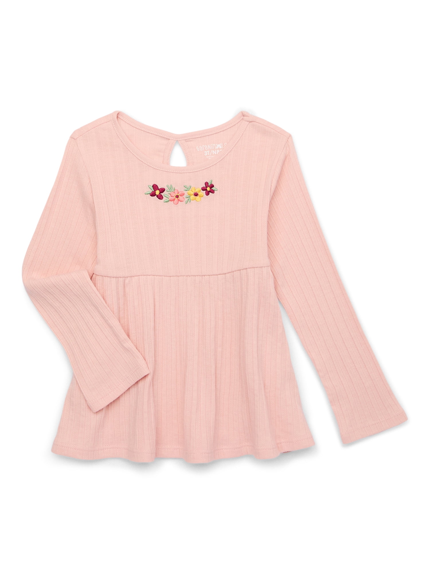 Garanimals Toddler Girls Babydoll Pointelle Top - Walmart.com