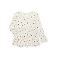 Garanimals Toddler Girls Babydoll Pointelle Top with Long Sleeves ...