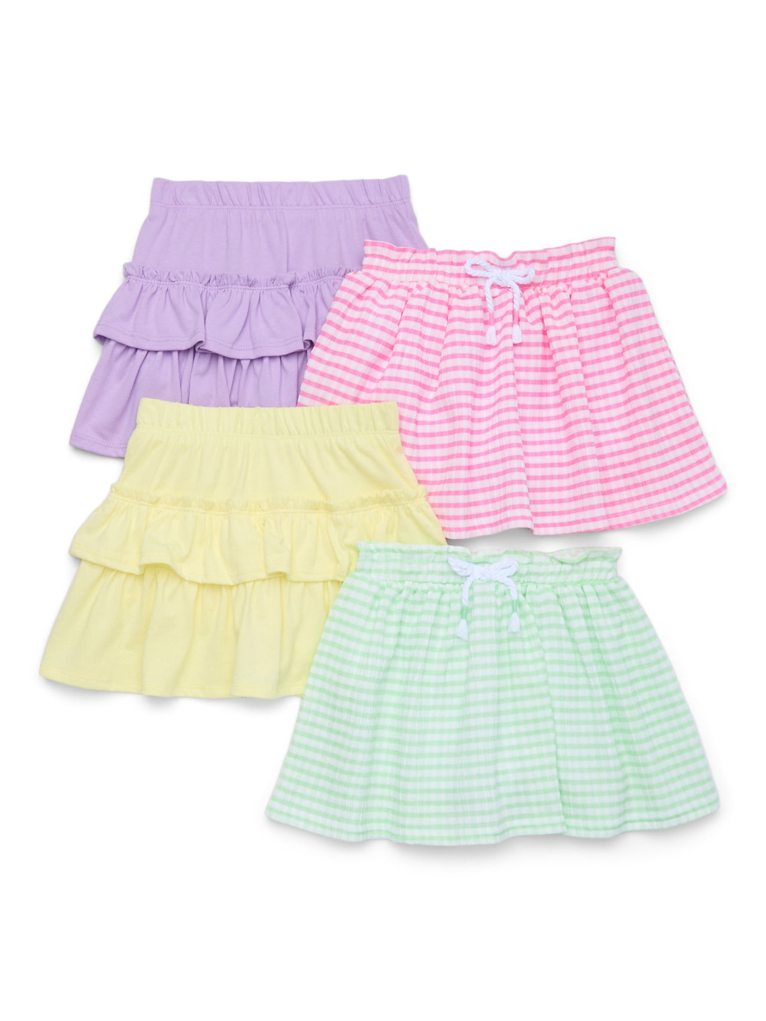 Garanimals Toddler Girls Fashion Skorts, 4-Pack, Sizes 18M-5T - Walmart.com
