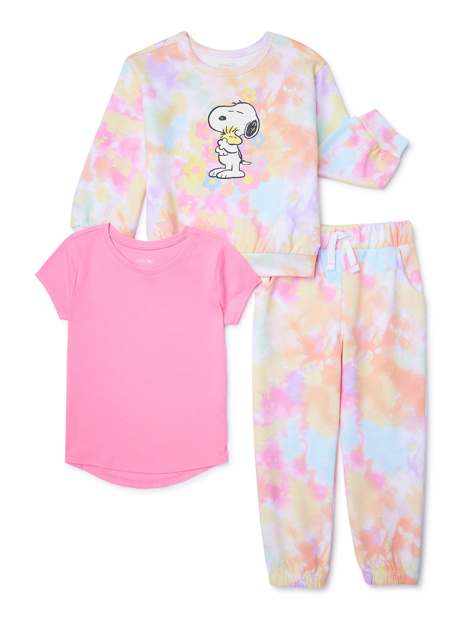 Garanimals Toddler Girls Fleece Outfit Set, 3-Piece, Sizes 18M-5T ...