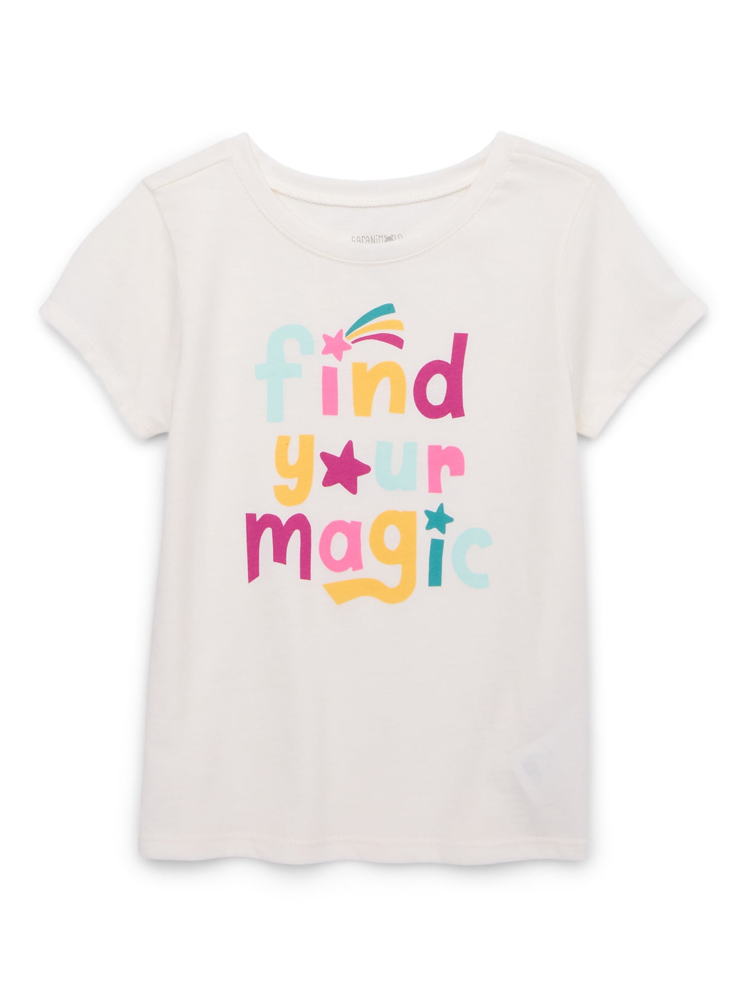 Garanimals Toddler Girls' Graphic Tee Short Sleeves Cotton-Blend ...