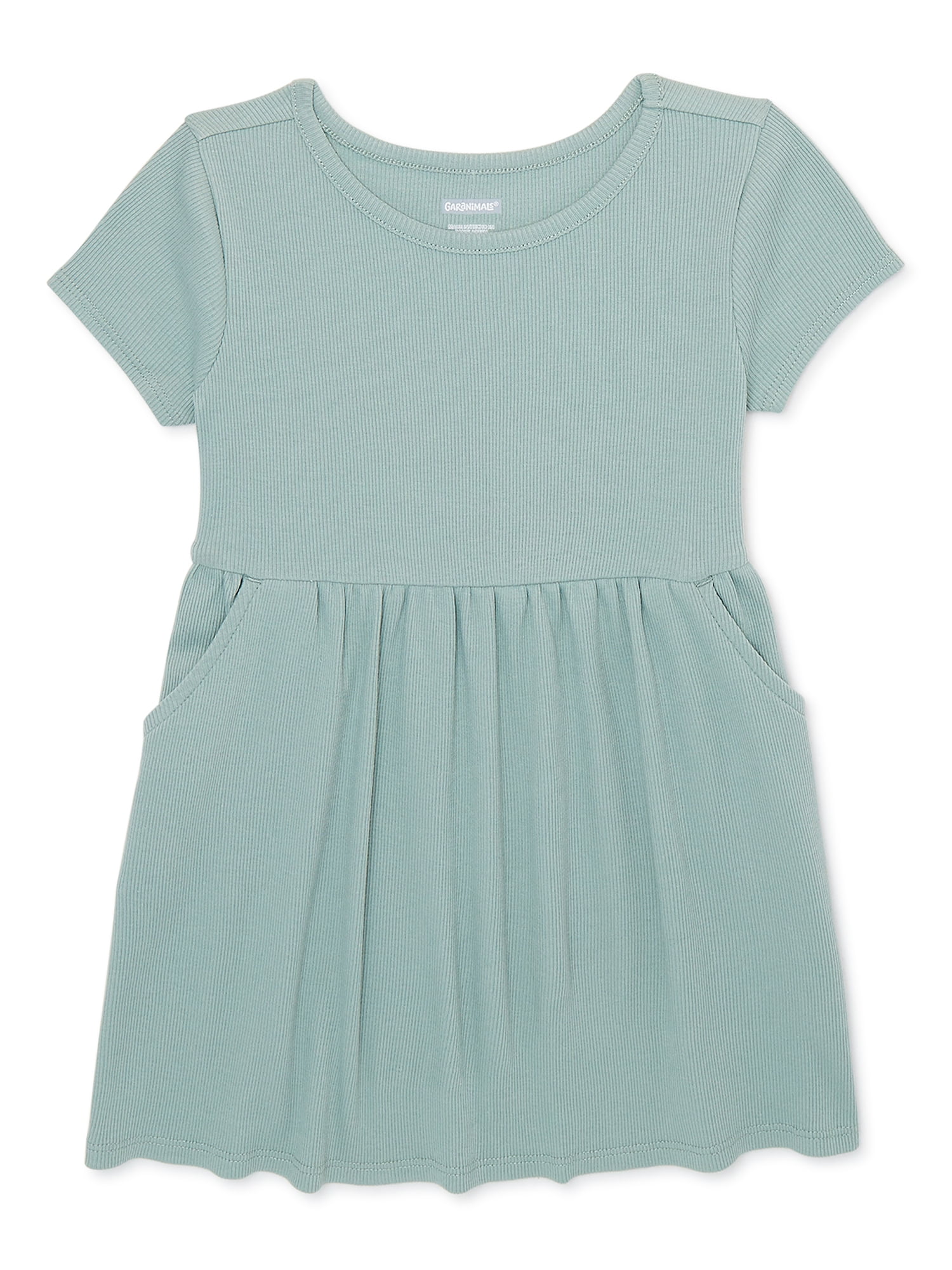 Garanimals Toddler Girls Skater Dress with Pockets, Sizes 12M -5T ...