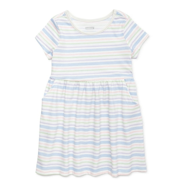 Garanimals Toddler Girls Skater Dress with Pockets, Sizes 12M -5T ...