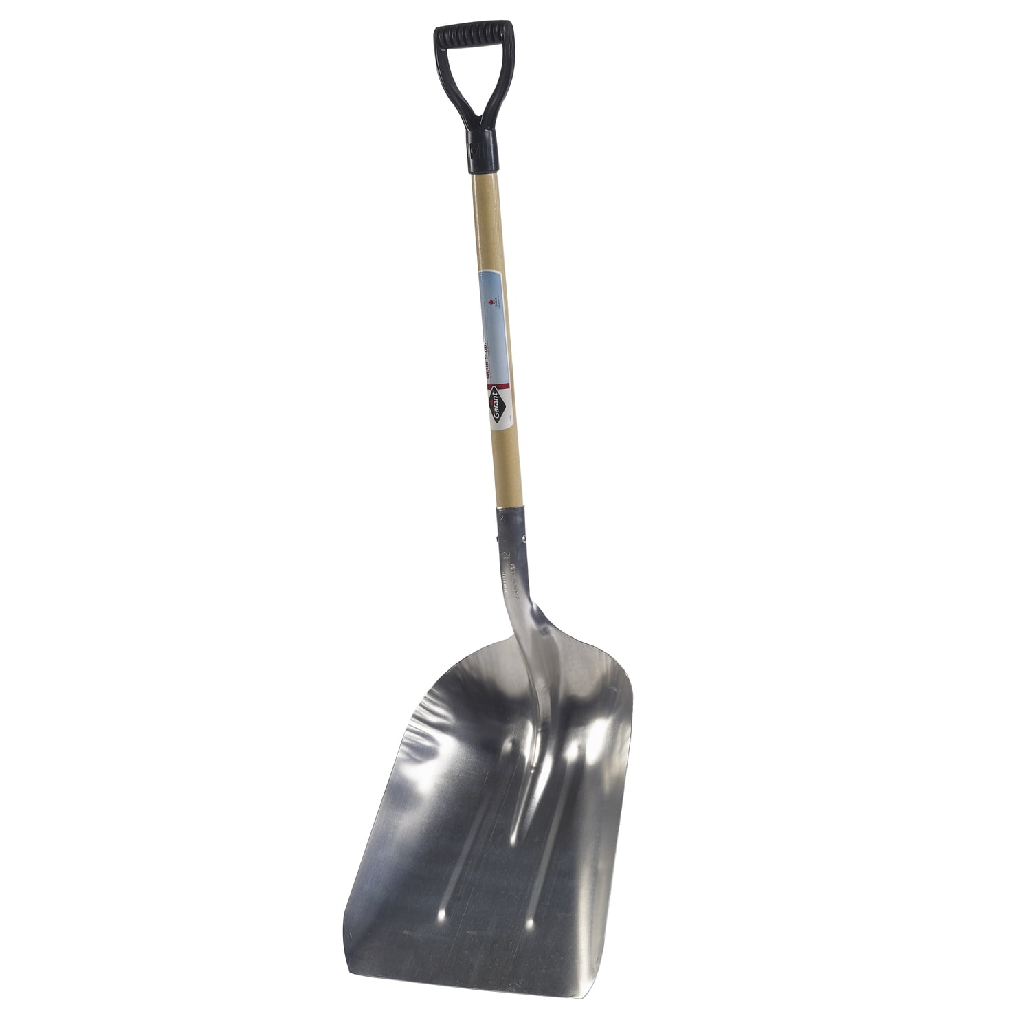 Garant #12 Silver Aluminum Grain Scoop with D-Grip and Wood Handle ...