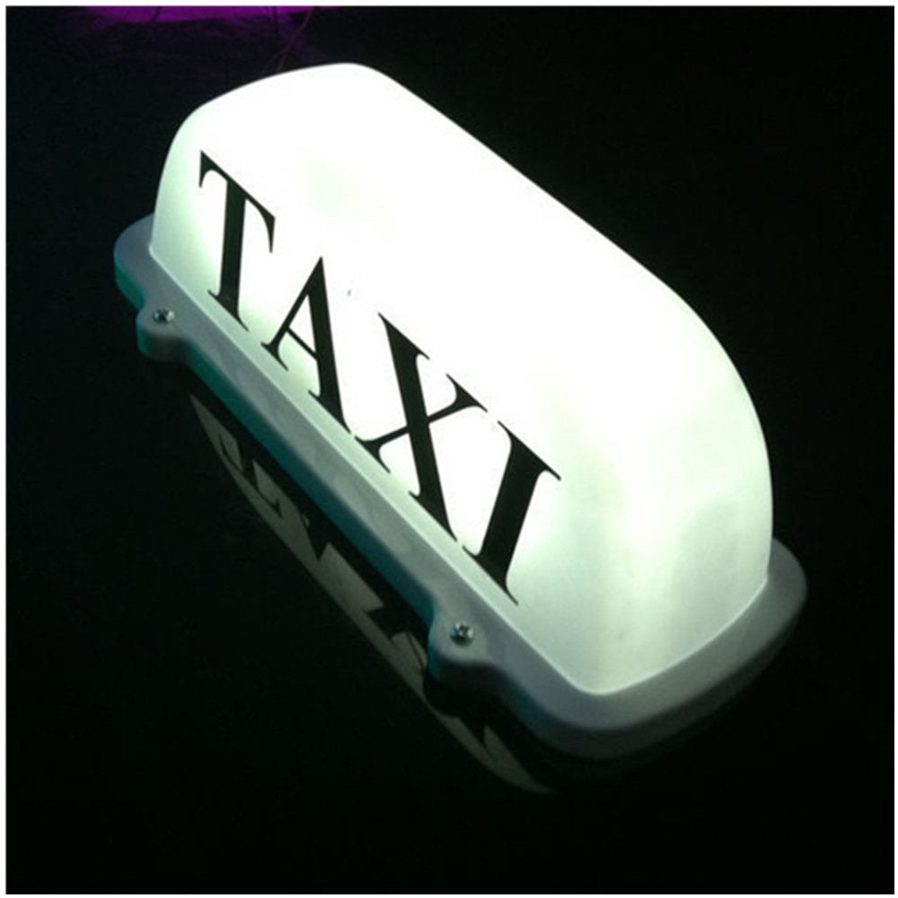 Garayma 12V Taxi Sign Magnetic Waterproof Taxi Cab Roof Top Illuminated ...