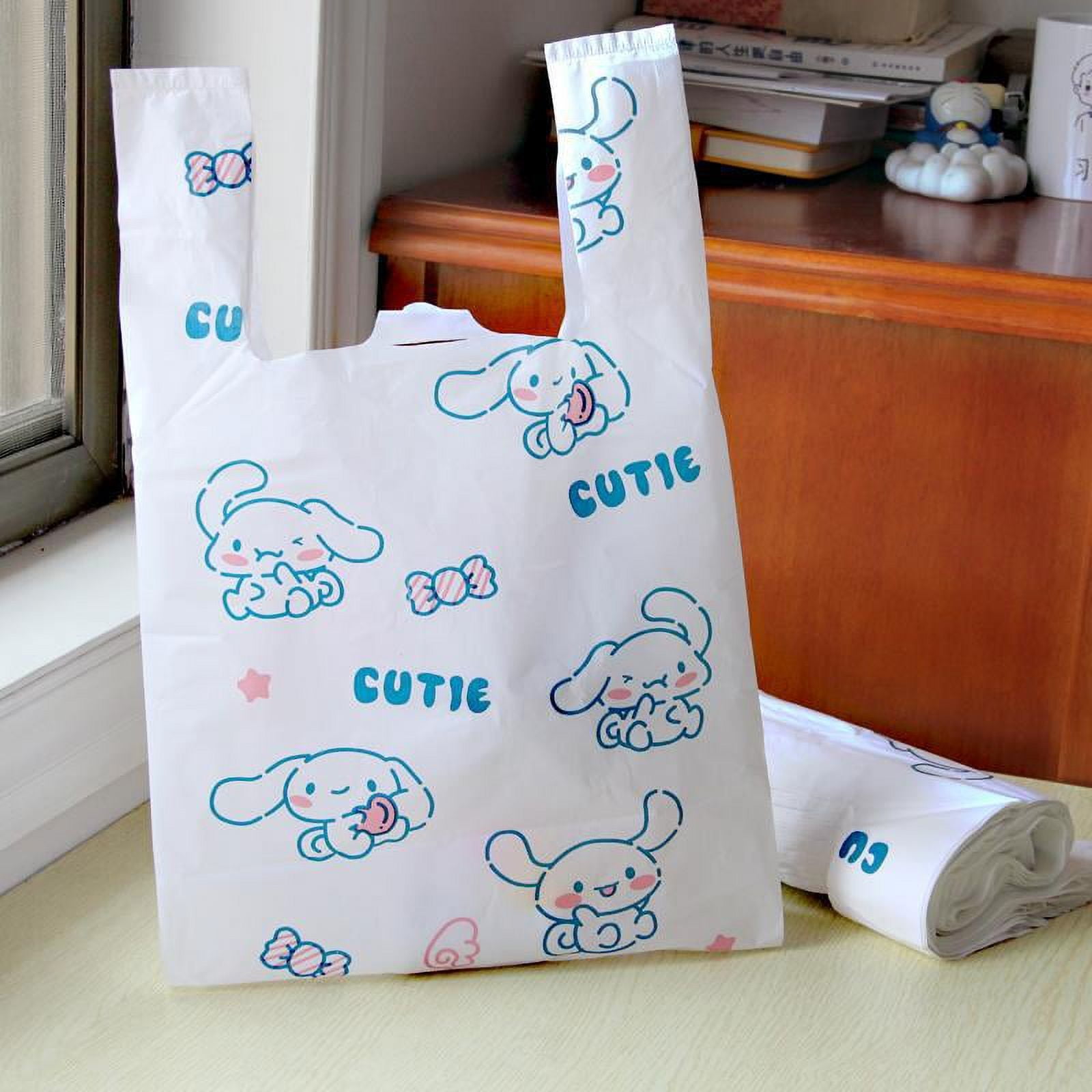 Garbage Bag Cute Hello Kitty Cinnamoroll Printing Pink Plastic Storage ...