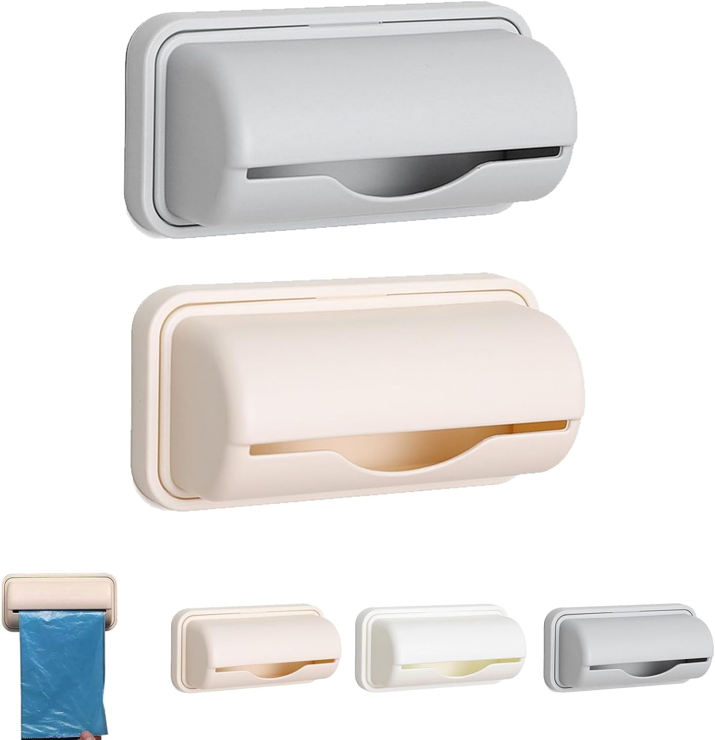 Garbage Bag Dispenser For Inside Trash Can, Peel and Stick Trash Bag ...