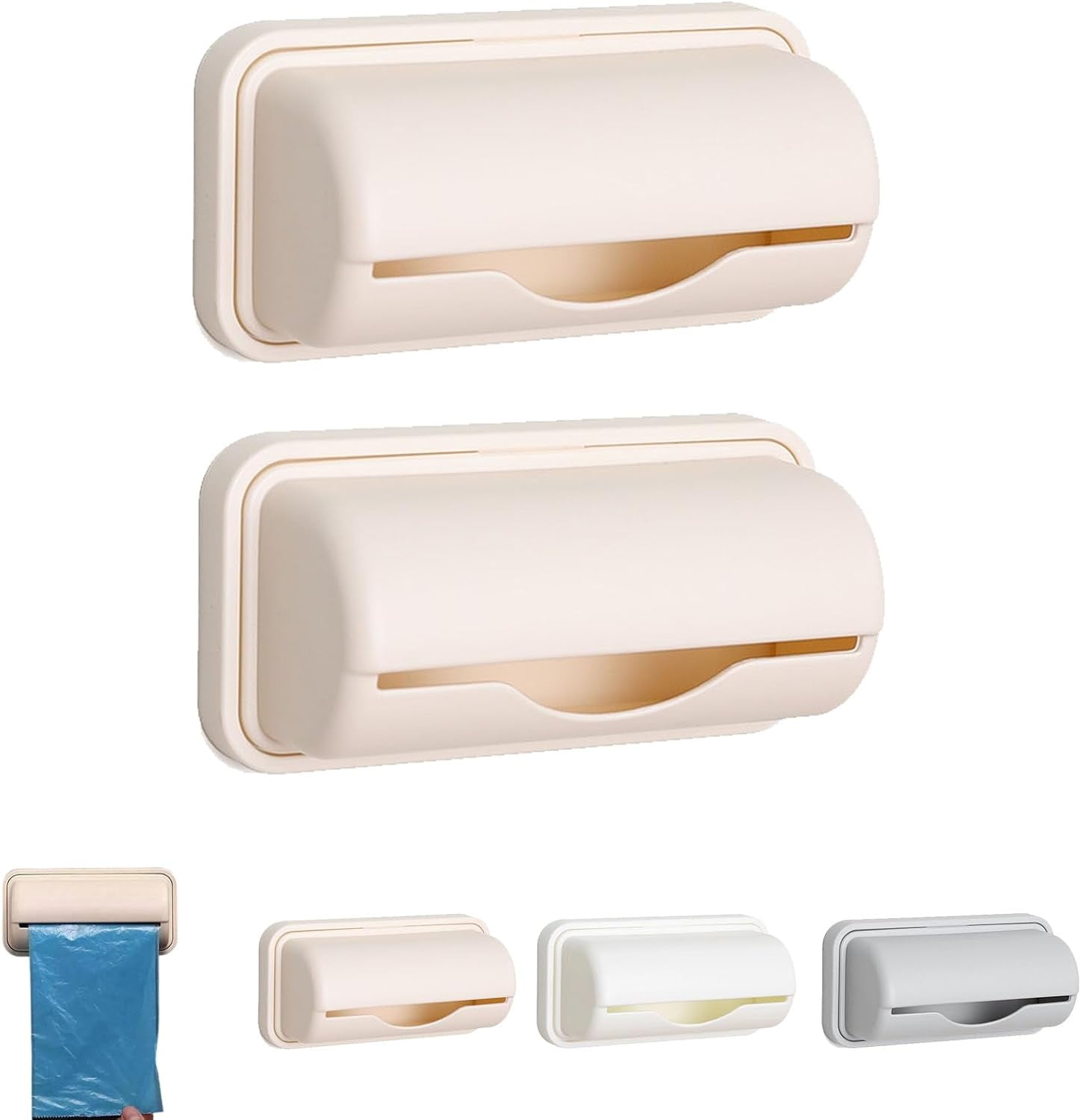 Garbage Bag Dispenser For Inside Trash Can, Peel and Stick Trash Bag ...