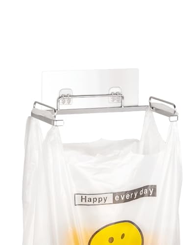 Garbage Bag Holder Stainless Steel for Kitchen Cabinet Doors and Walls ...