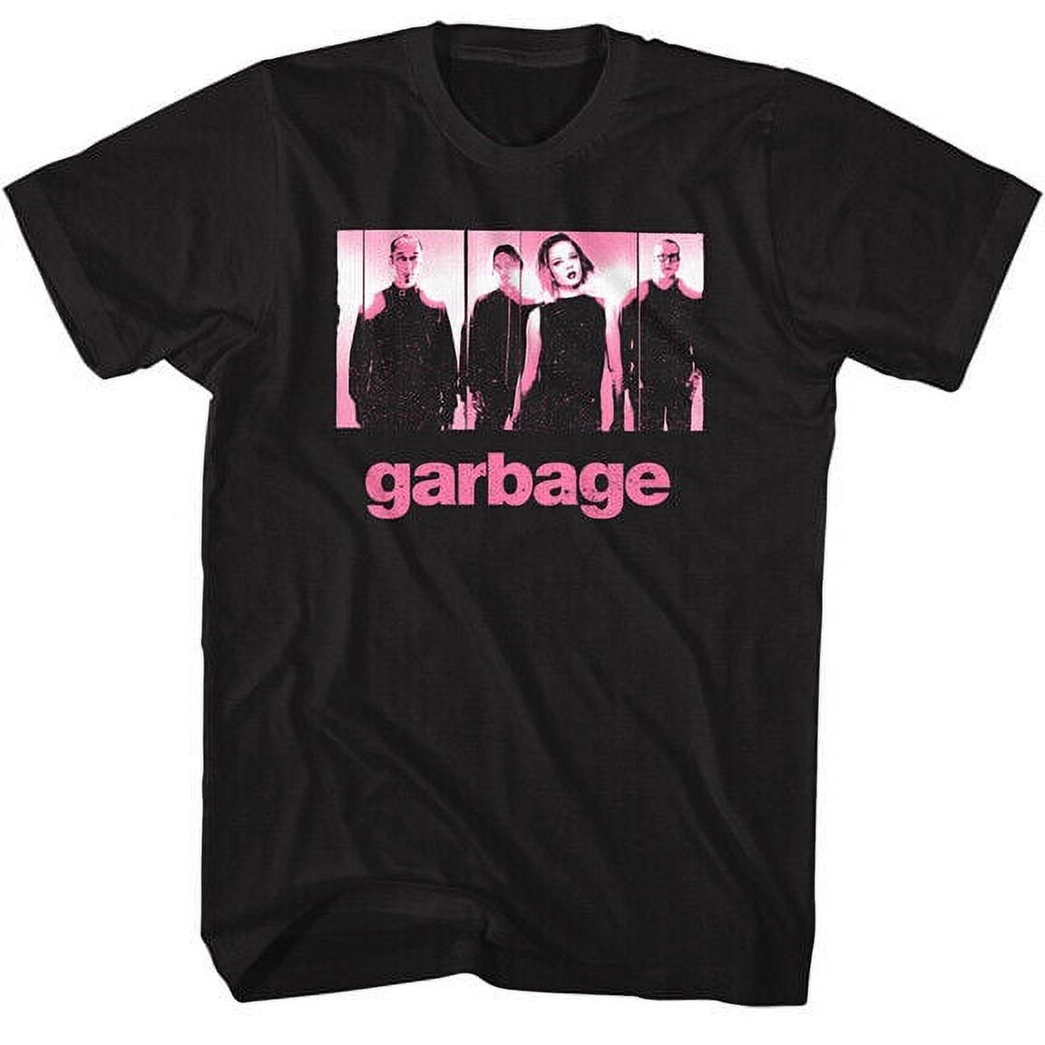 Garbage Band Men's T-Shirt Pink Offset Alt Music Rock Band Concert Tour ...
