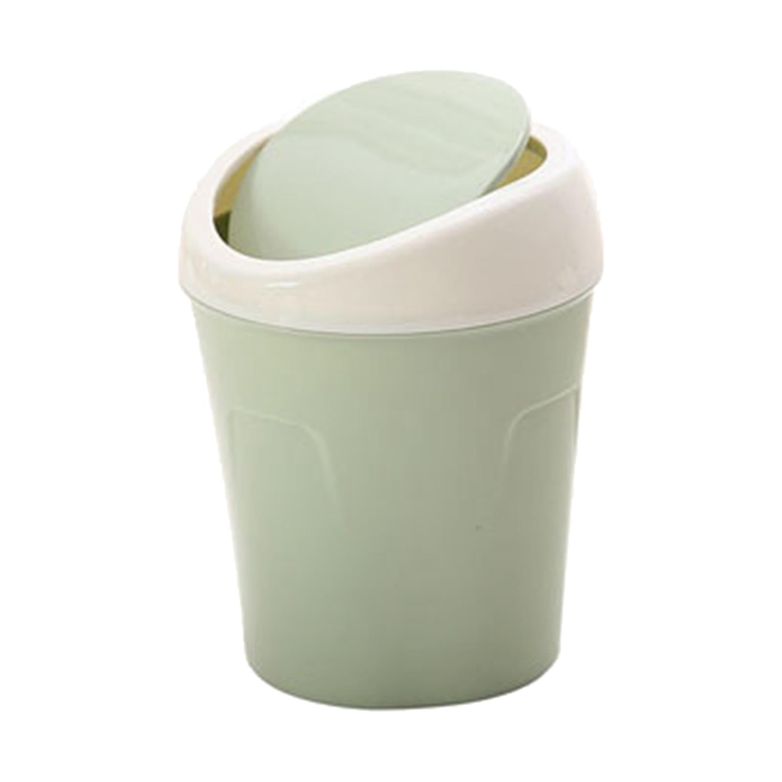 Garbage Basket Trash Can Waste Bin for Tabletop Bathroom Vanity Dispose ...