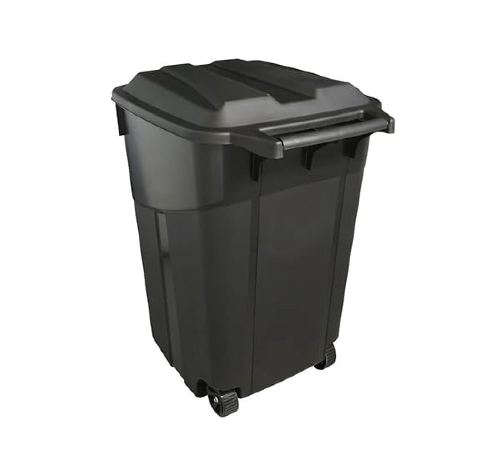 Garbage Can 45 Gallon Wheeled Heavy Duty Plastic Trash Cans Rubbish Bin ...