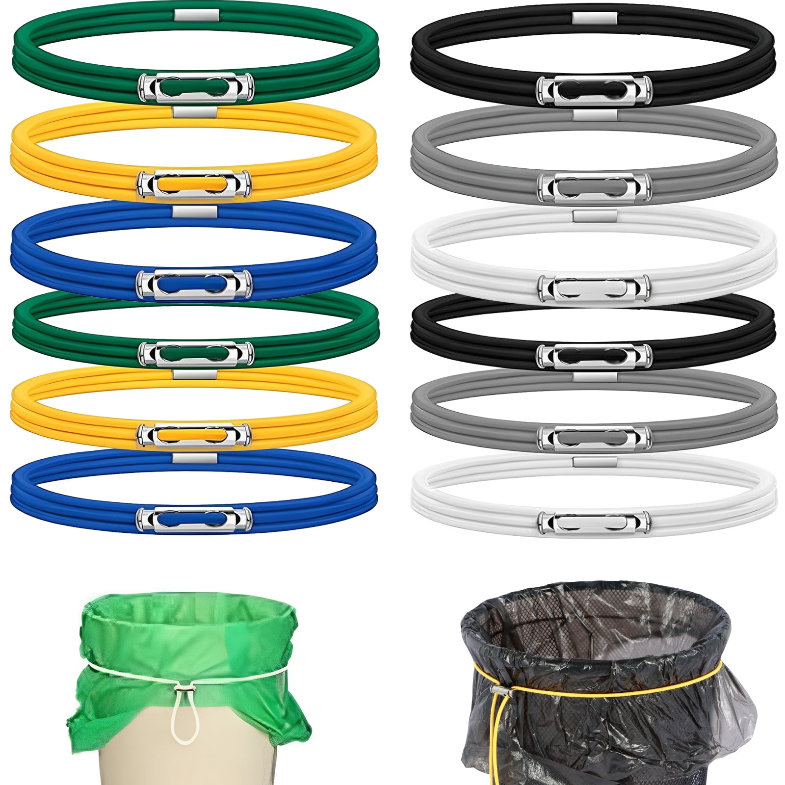 Garbage Can Bands Cord Lord Design Adjustable Large Trash Can Rubber ...